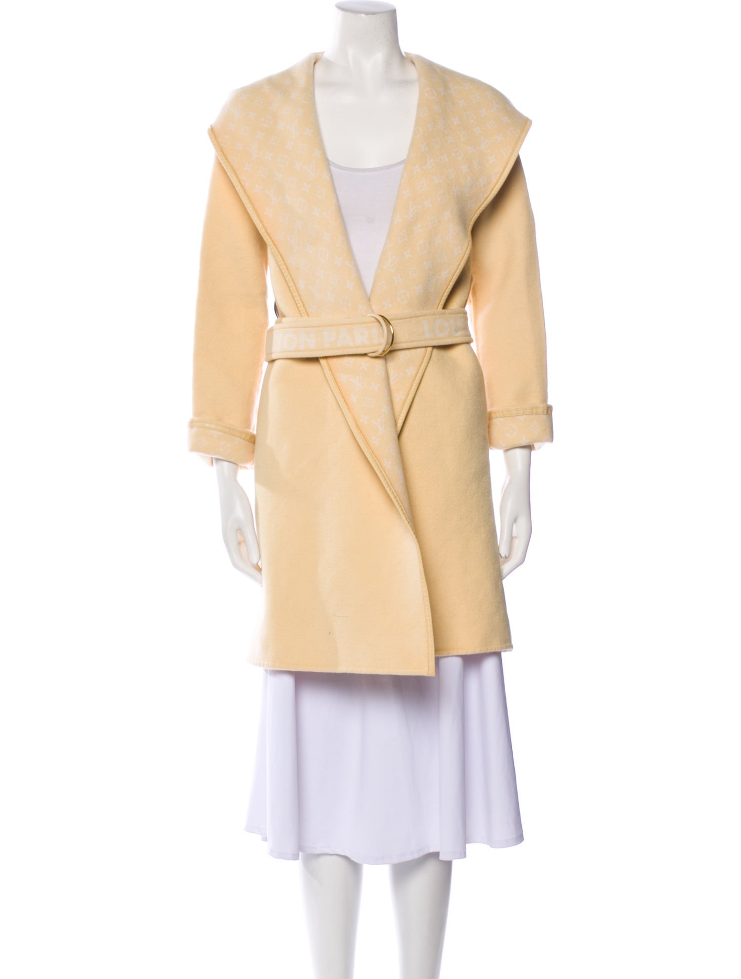 Louis Vuitton 2022 Wool Trench Coat - Yellow Coats, Clothing ...