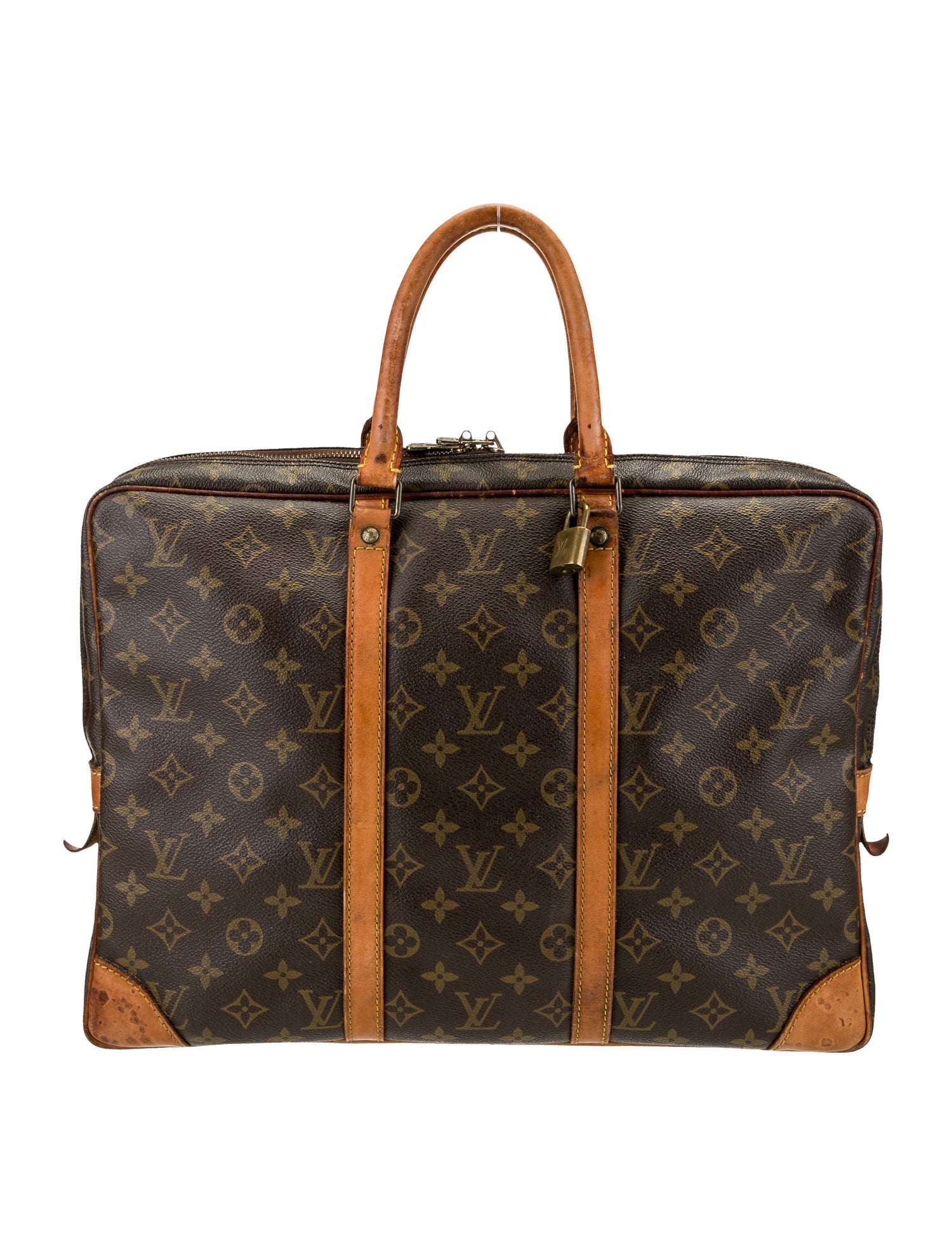 Louis Vuitton LV Monogram Briefcase Vintage - Brown Briefcases, Bags ...