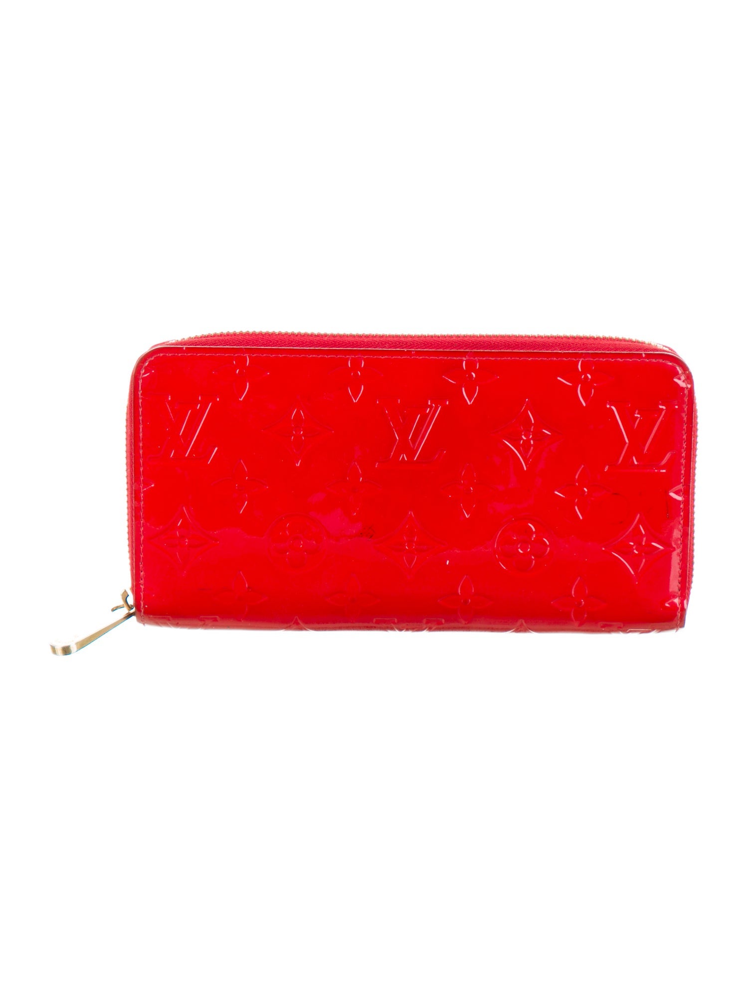 Louis Vuitton 2014 Monogram Vernis Zippy Wallet - Red Wallets ...