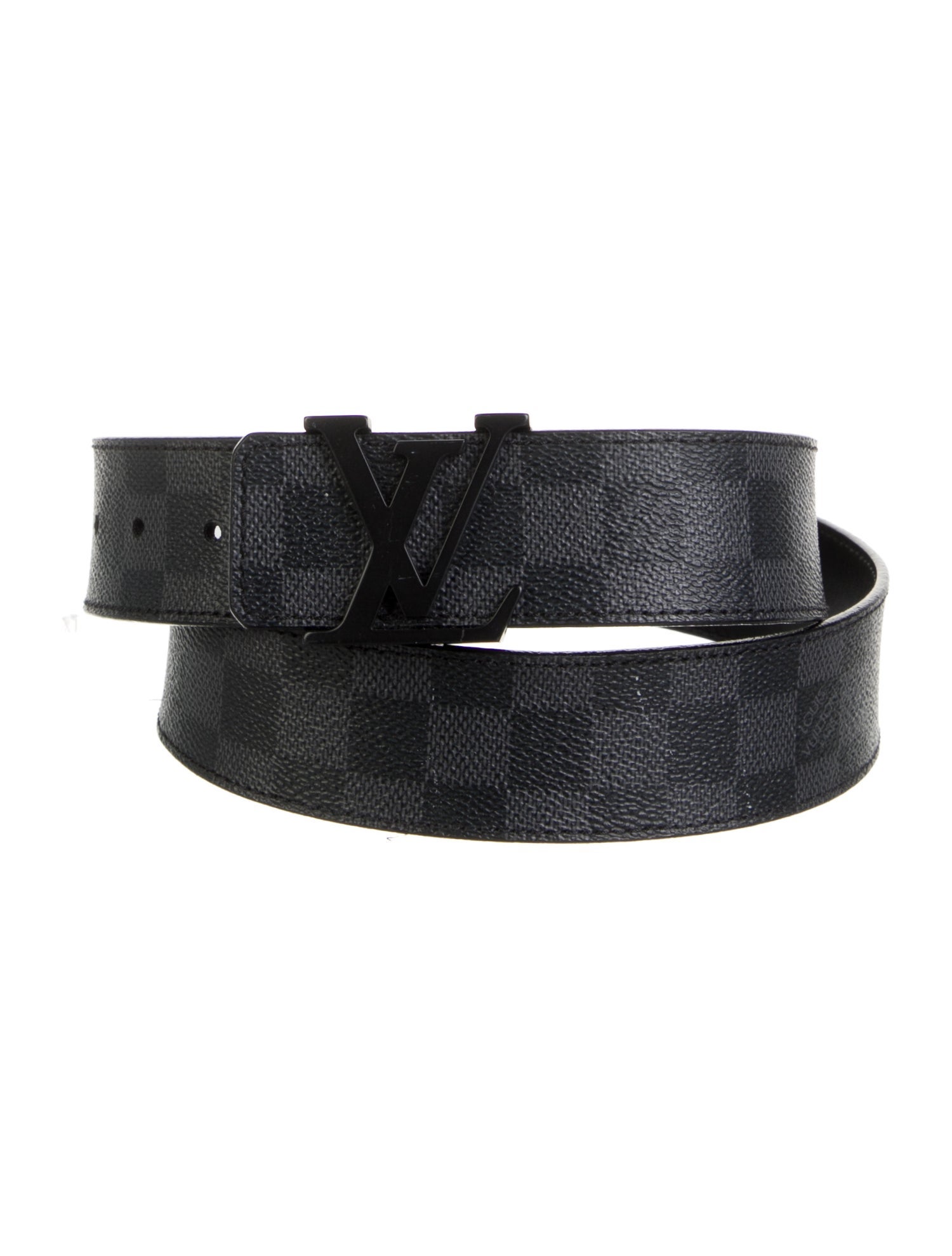 Louis Vuitton 2017 Damier Graphite Pattern Belt Kit - Black Belts ...