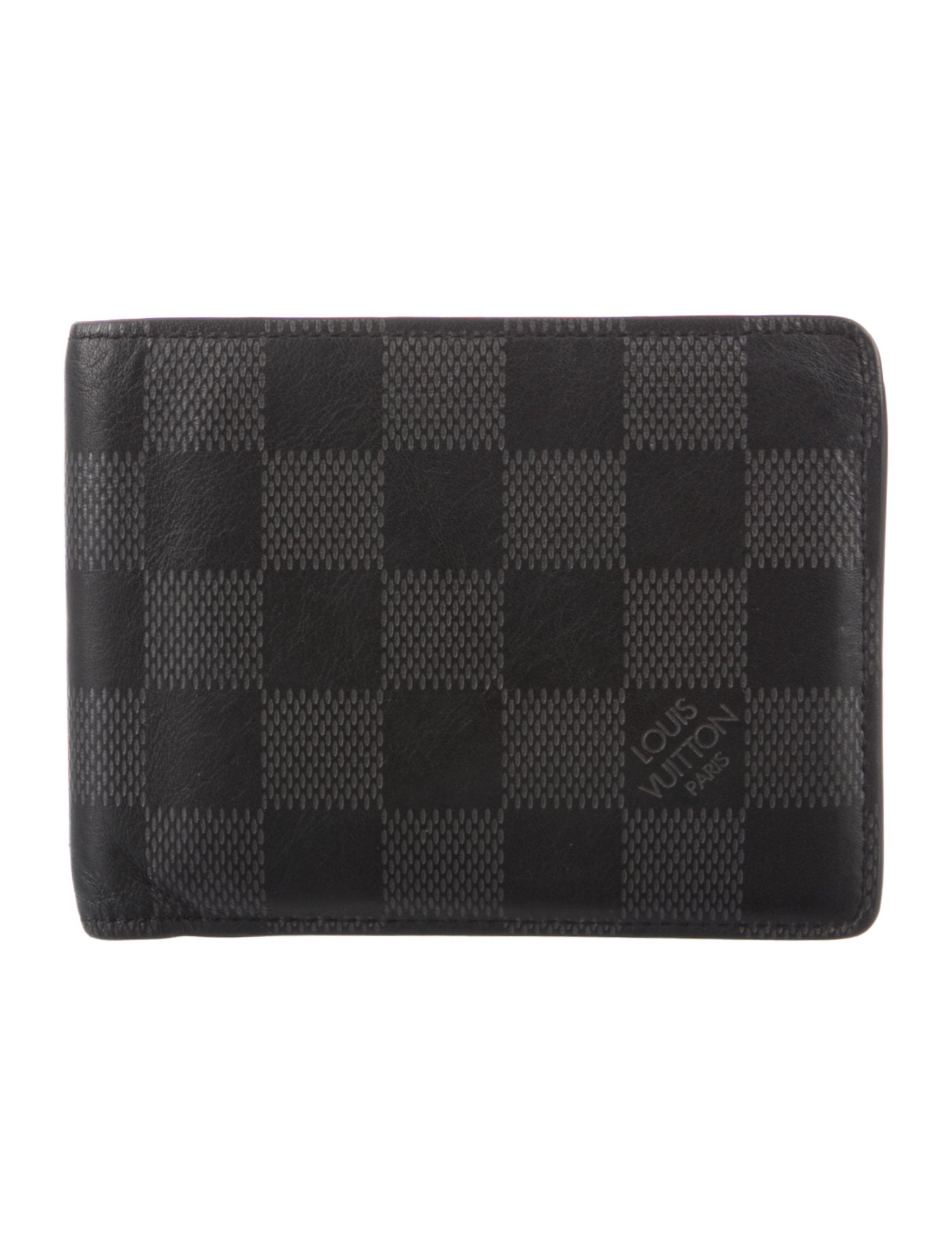 Louis Vuitton Damier Graphite Pattern Coated Canvas Wallet - Black ...