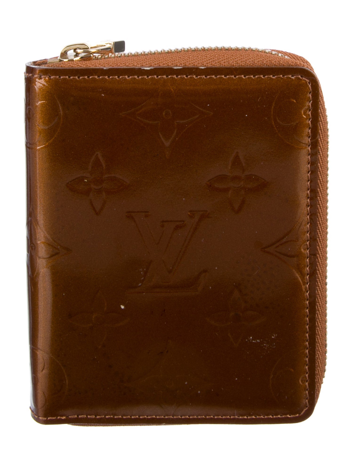 Louis Vuitton Monogram Vernis Vernis Patent Leather Zippy Compact ...