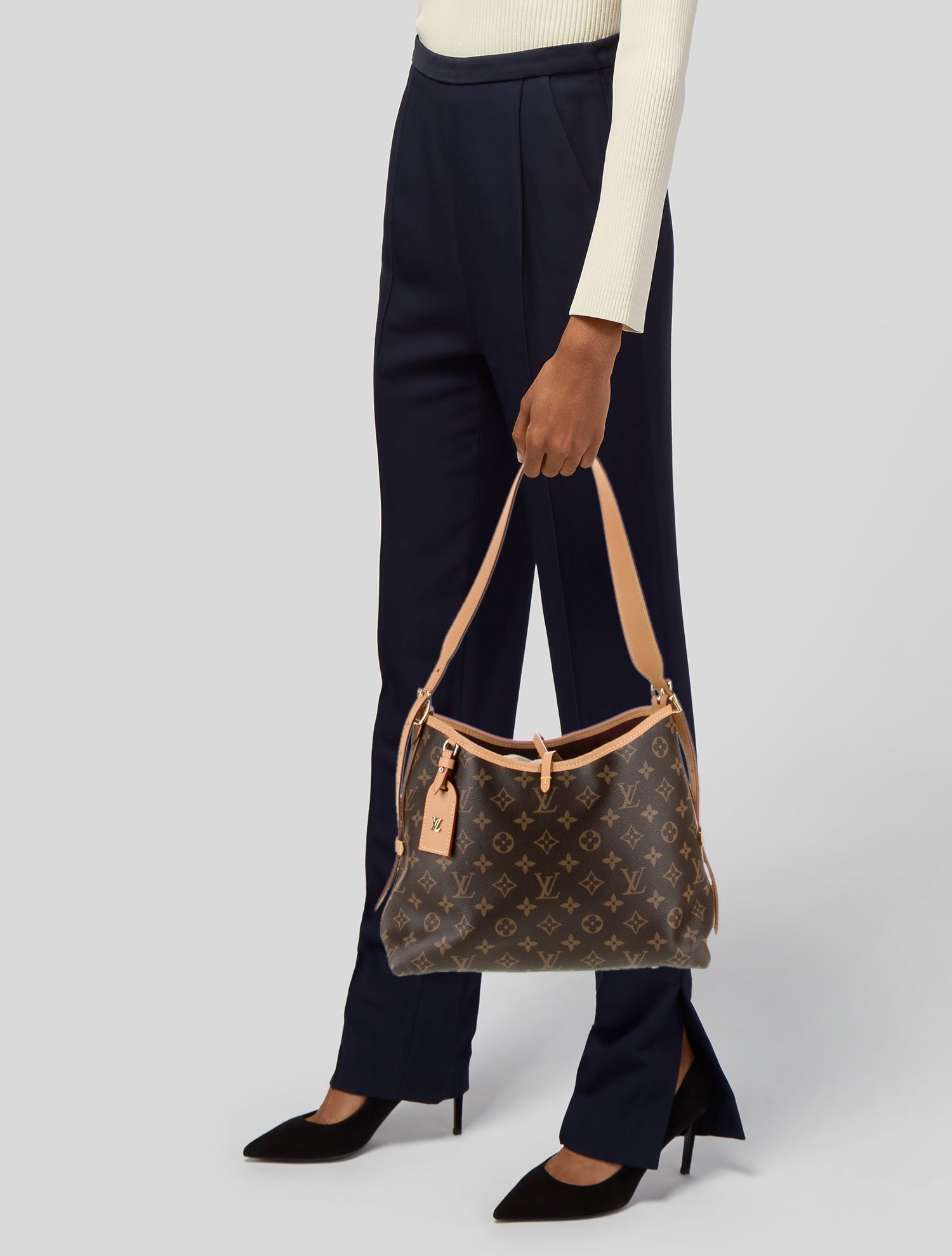 Louis Vuitton LV Monogram CarryAll PM - Brown Shoulder Bags, Handbags - LOU1035549 | The RealReal