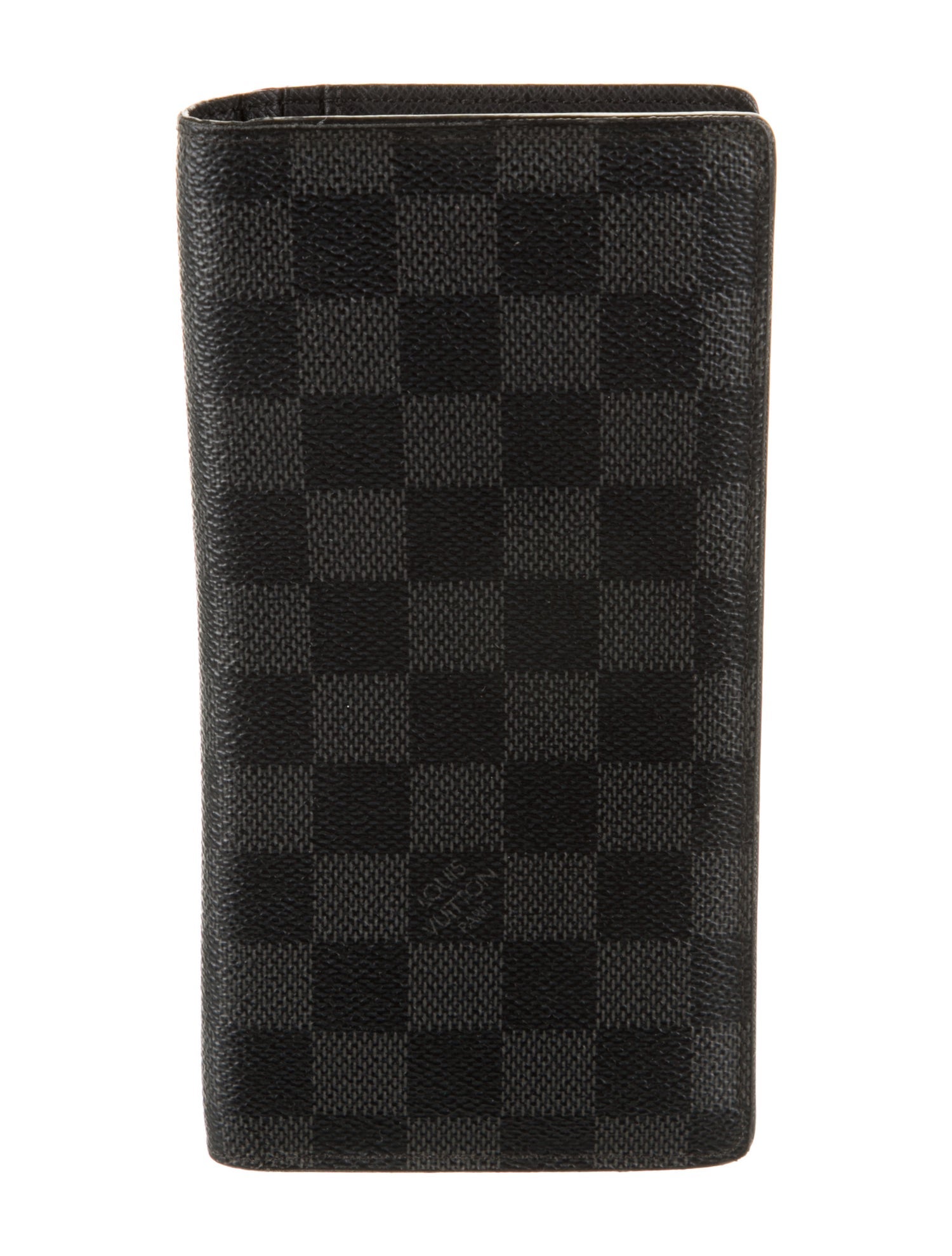 Louis Vuitton 2012 Damier Graphite Pattern Brazza Wallet - Black ...