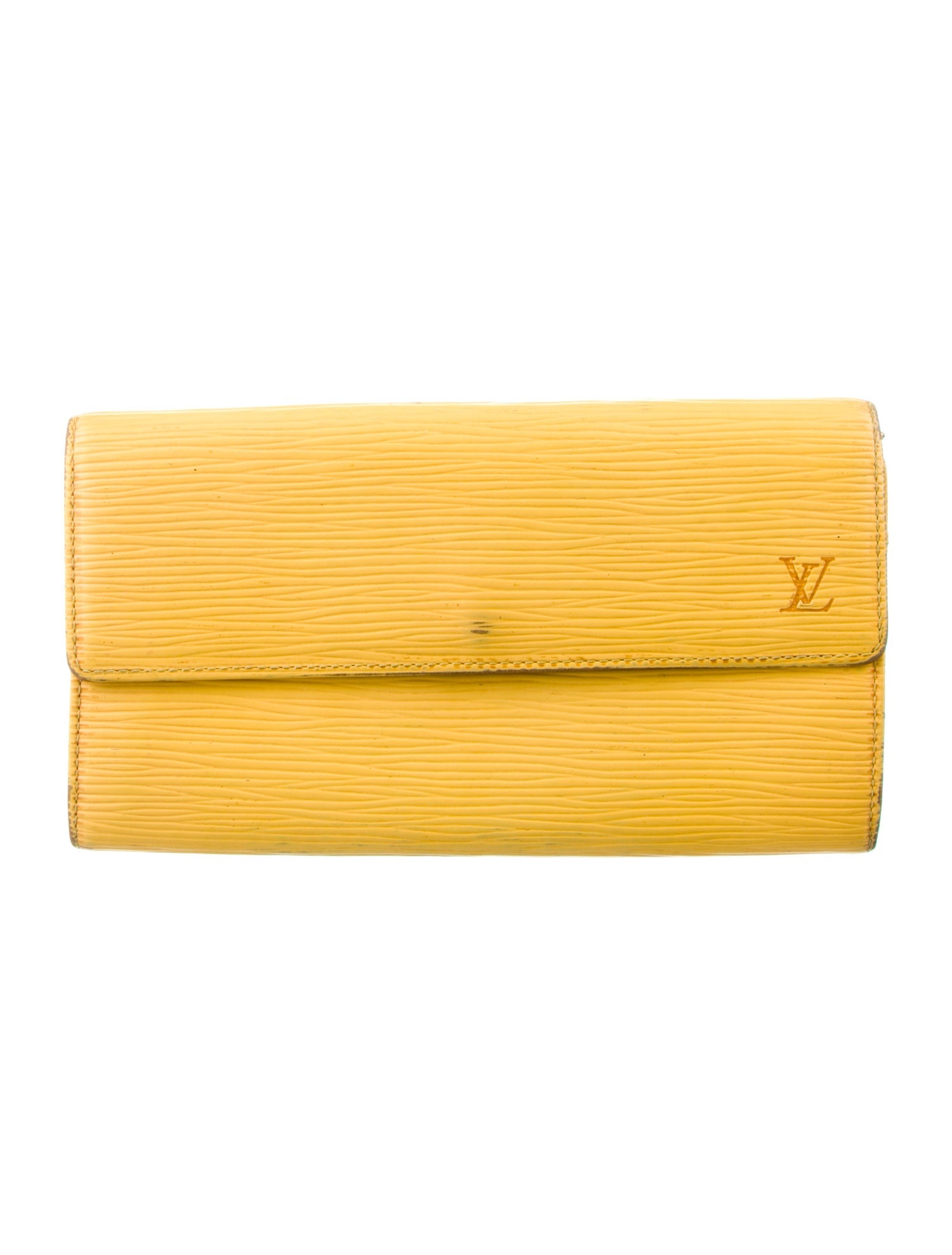 Louis Vuitton 1997 Epi Leather Continental Wallet - Yellow Wallets ...