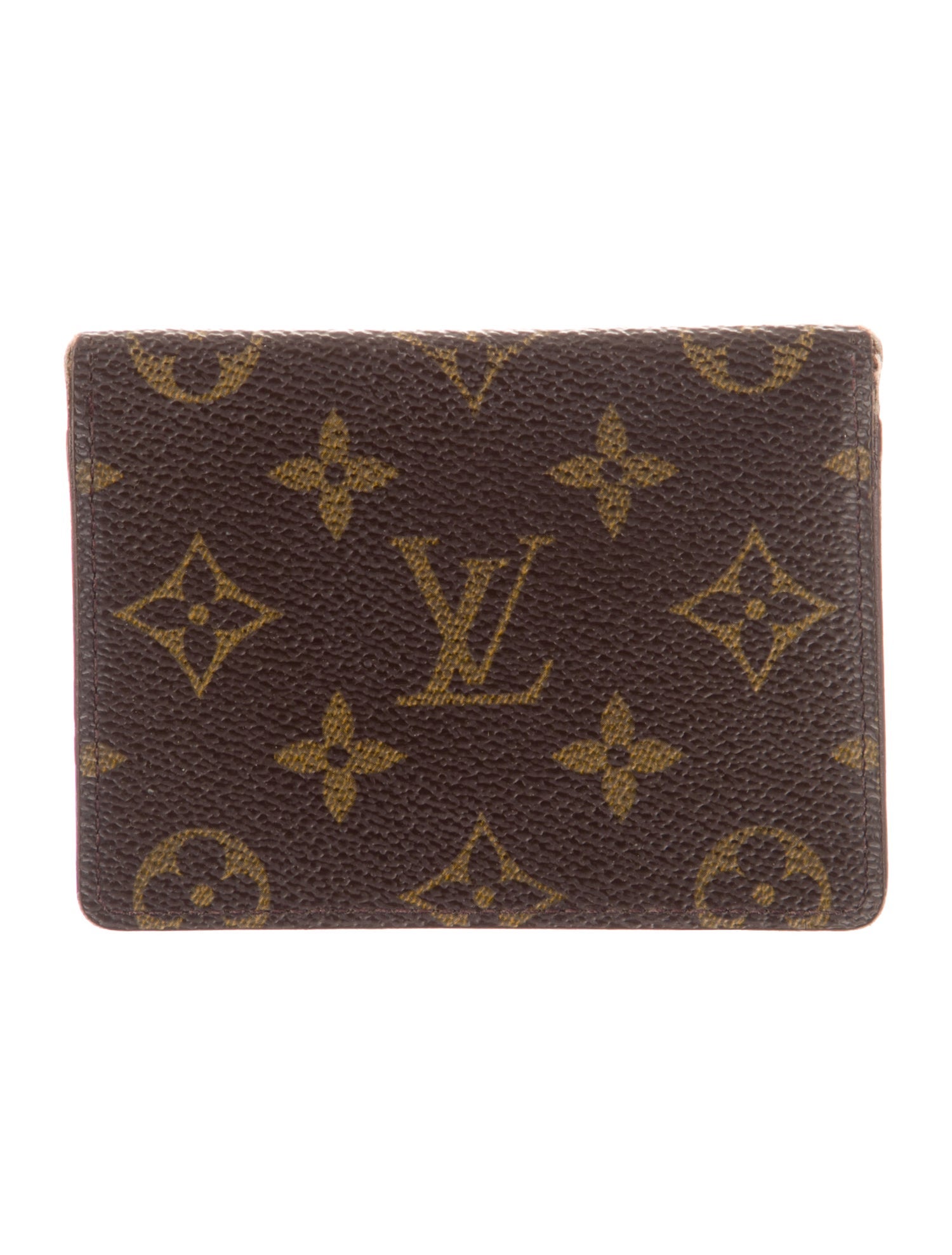 Louis Vuitton LV Monogram Coated Canvas Card Case - Brown Wallets ...