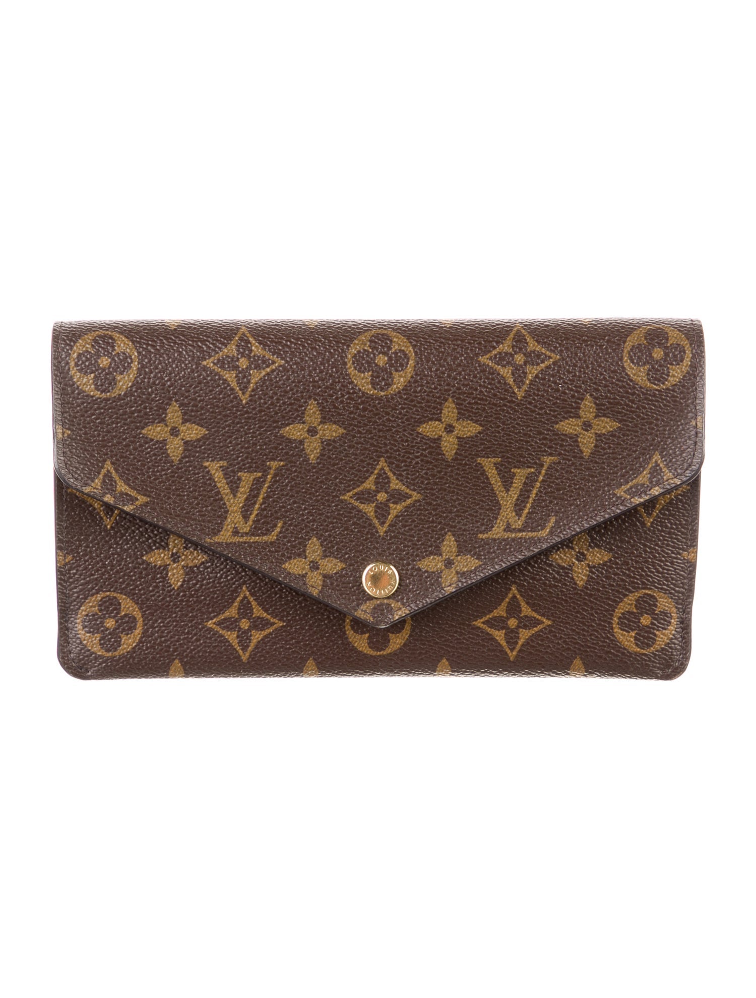 Louis Vuitton LV Monogram Coated Canvas Jeanne Wallet - Brown Wallets ...