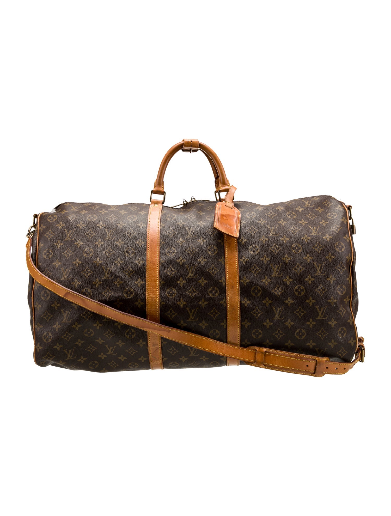 Louis Vuitton LV Monogram Keepall Bandouliere 60 Vintage - Brown Luggage and Travel, Handbags ...