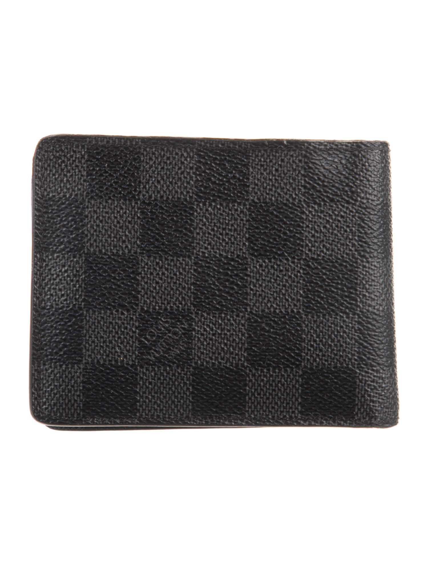 Louis Vuitton Damier Graphite Pattern Card Case - Black Wallets ...