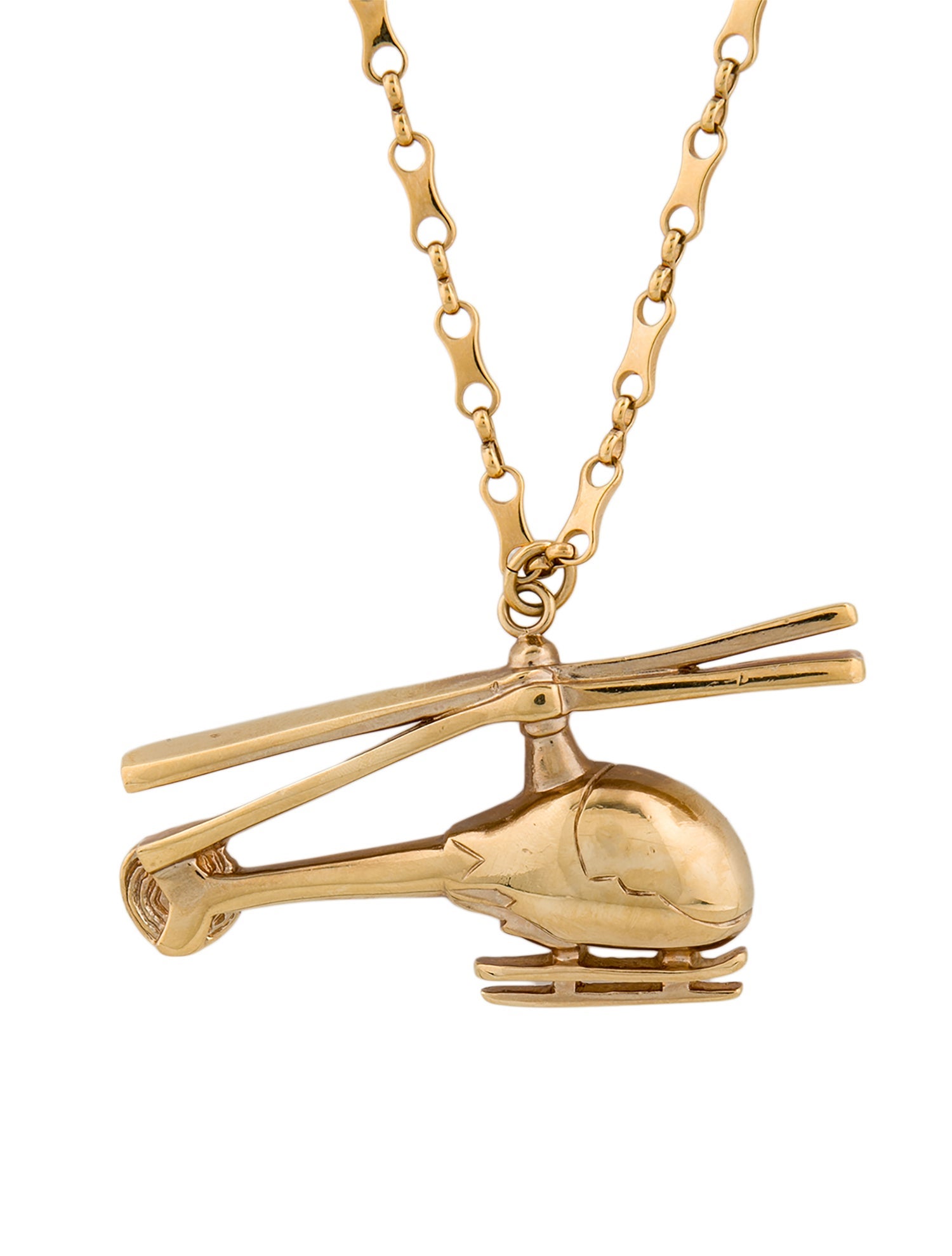 Louis Vuitton Helicopter Statement Pendant Necklace - Brass Pendant ...