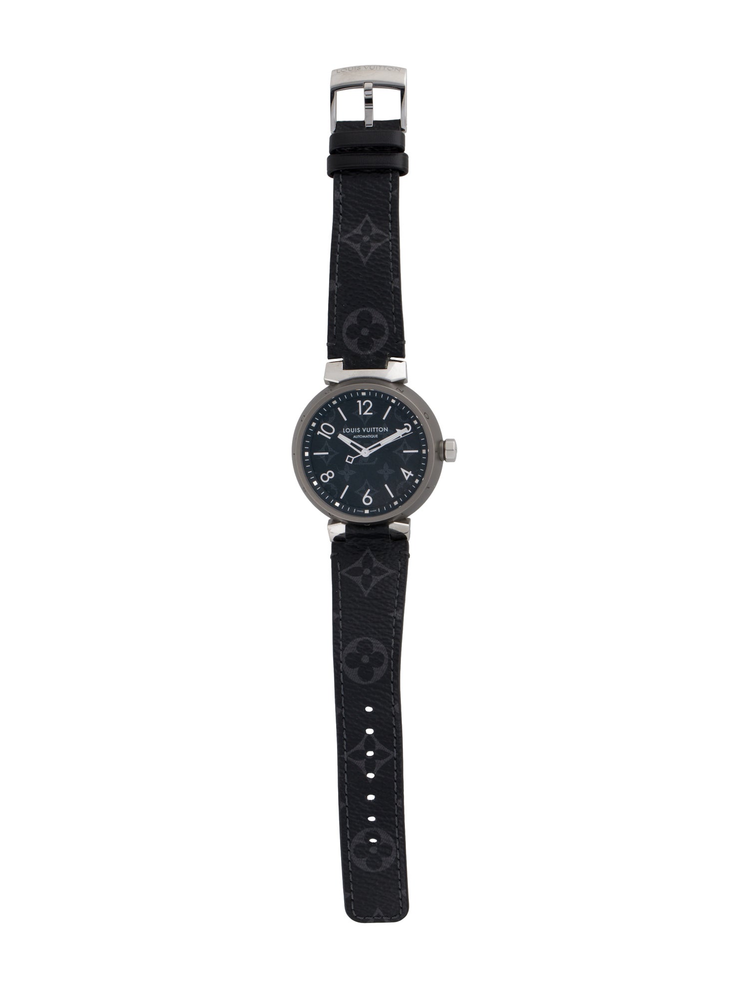 Louis Vuitton Tambour Monogram Eclipse Watch - QA140 | The RealReal