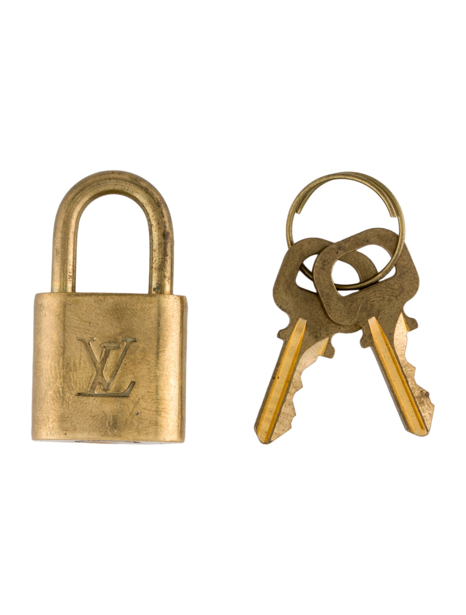 Louis Vuitton Brass Lock & Key Set - Metallic Bag Accessories ...