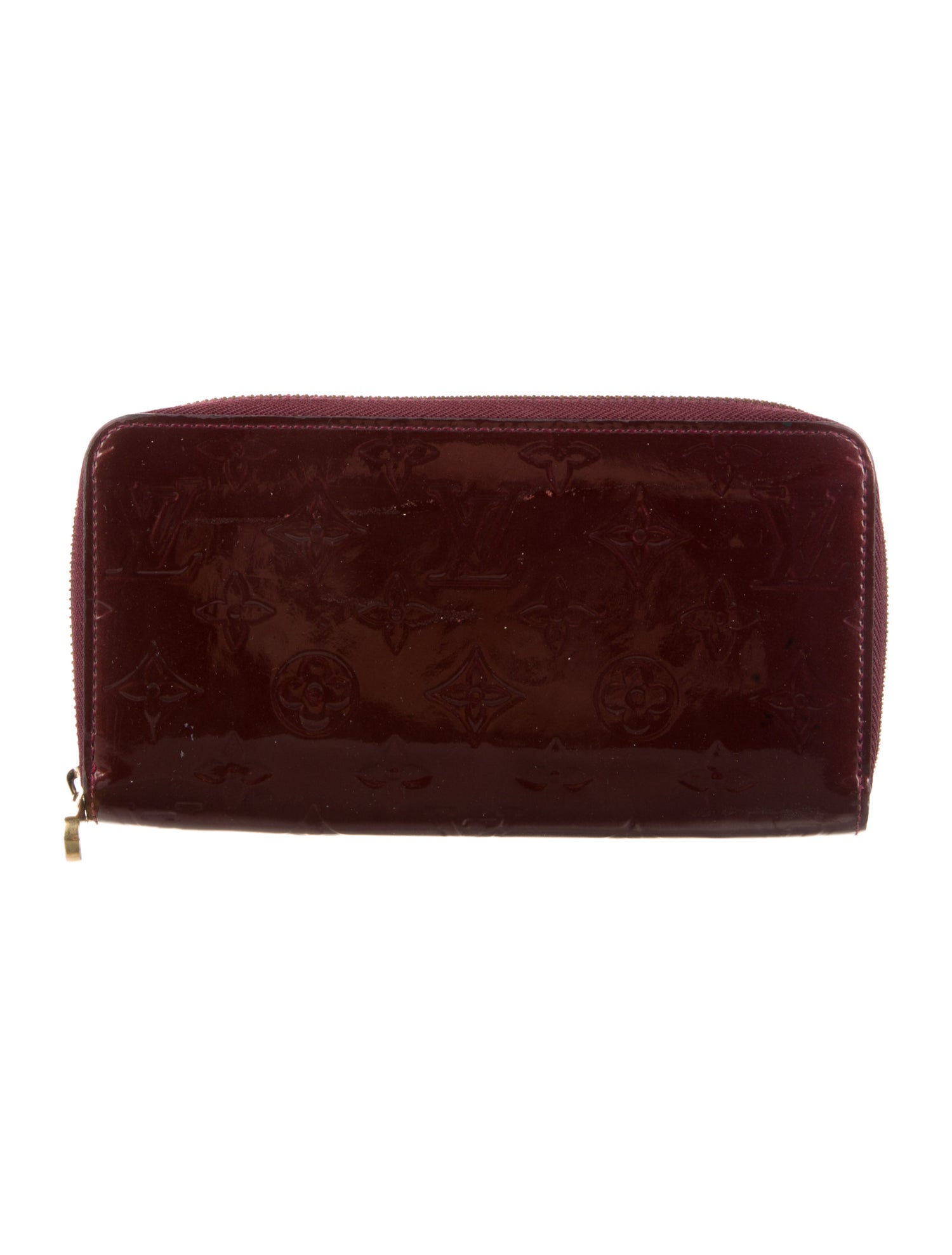 Louis Vuitton Monogram Vernis Vernis Patent Leather Zippy Wallet ...