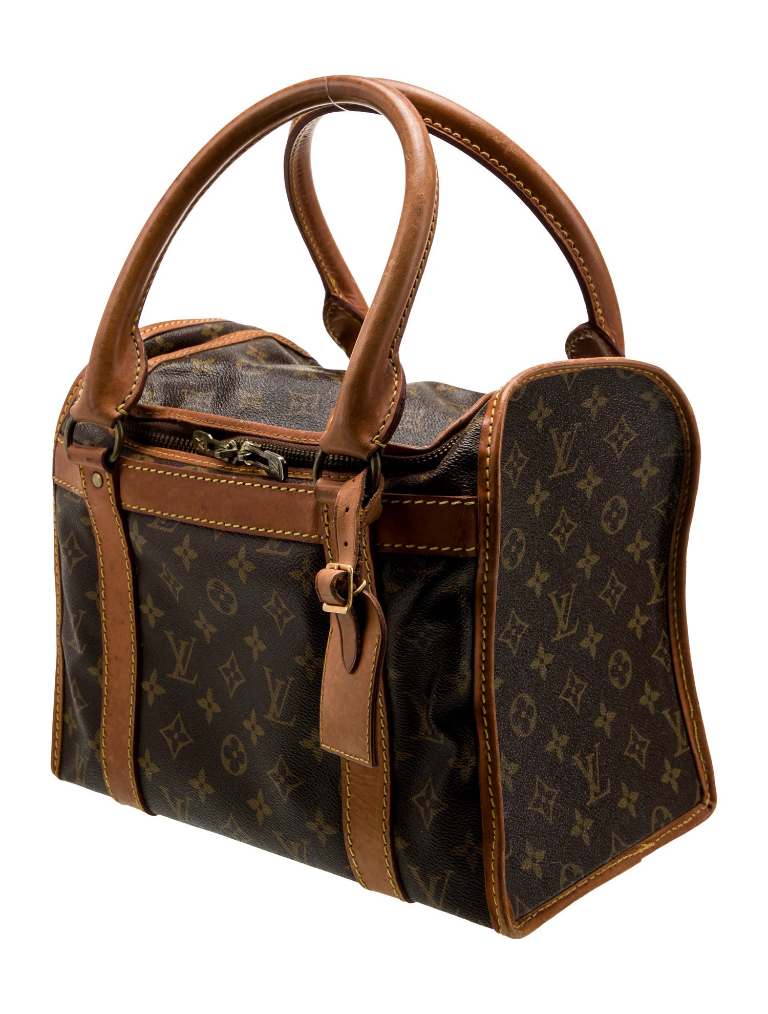 Louis Vuitton LV Monogram Sac Chaussures 40 Vintage - Brown Luggage and ...