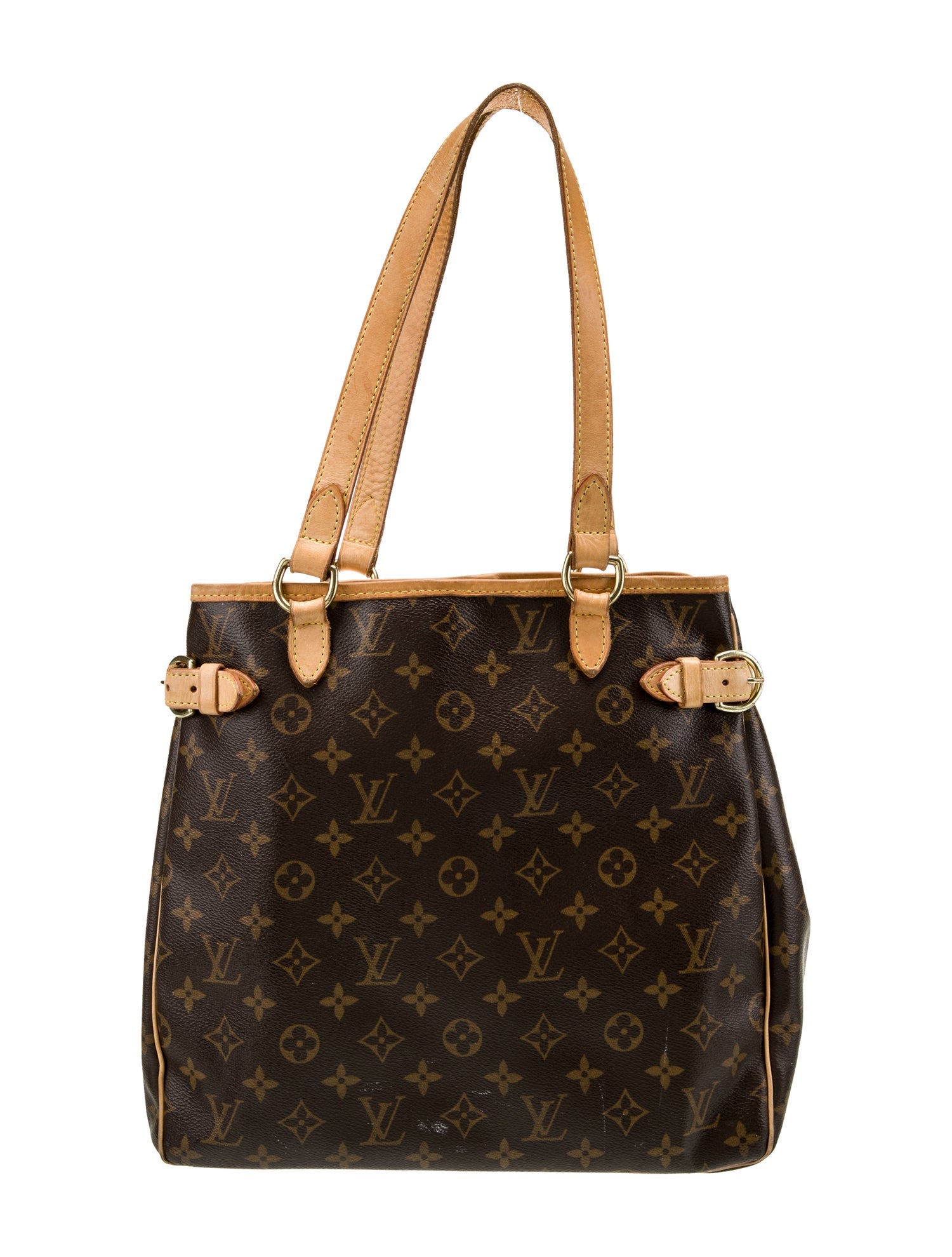 Louis Vuitton Coated Canvas Batignolles Vertical Vintage - Brown ...
