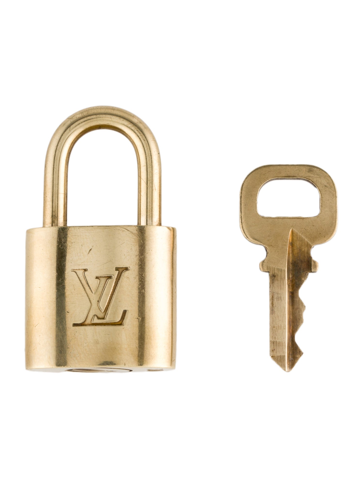 Louis Vuitton Brass Lock & Key Set - Gold Bag Accessories, Accessories ...