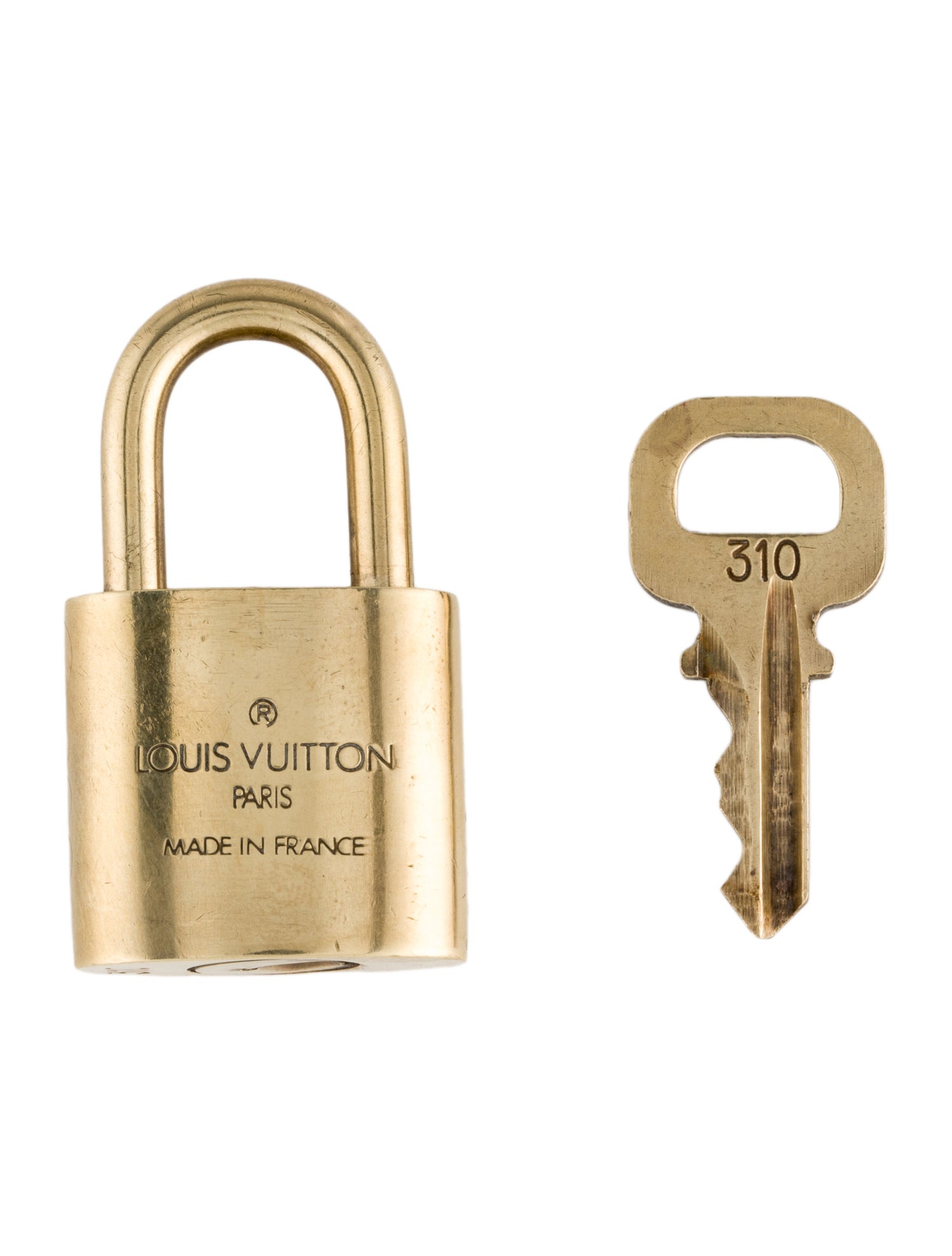 Louis Vuitton Brass Lock & Key Set - Gold Bag Accessories, Accessories ...