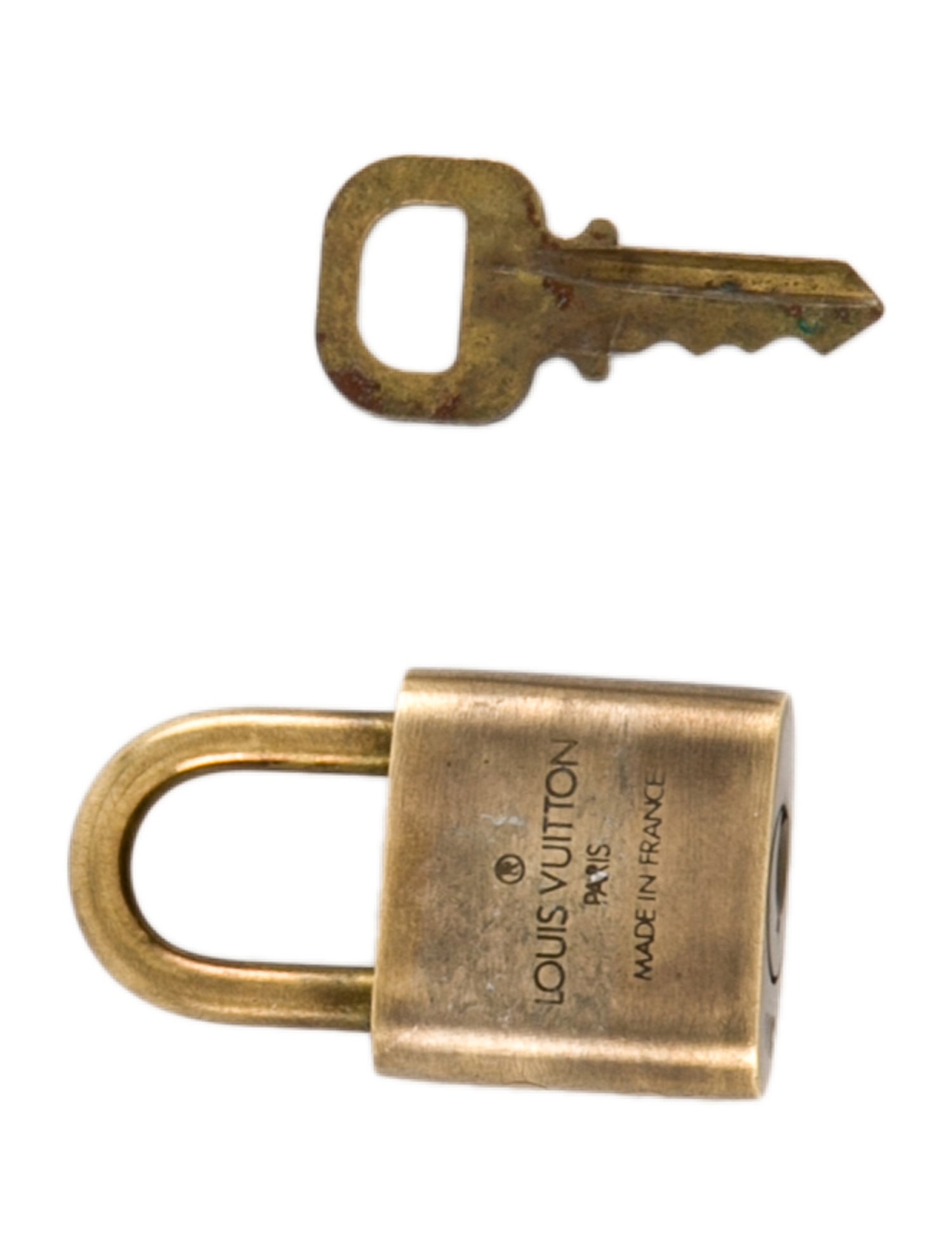 Louis Vuitton Brass Lock & Key Set - Gold Bag Accessories, Accessories ...