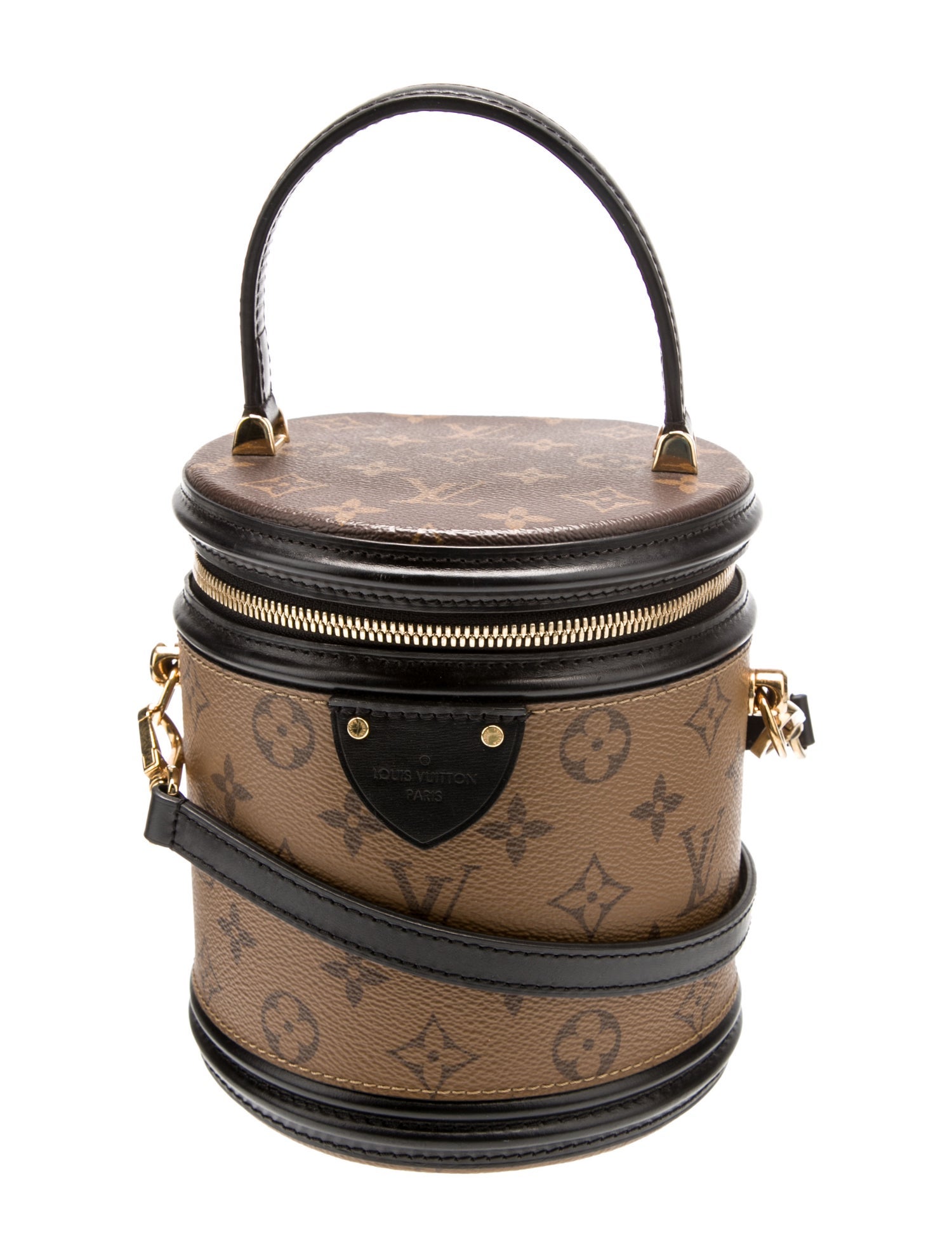 Louis Vuitton LV Monogram Cannes w/ Strap Petit - Brown Bucket Bags ...