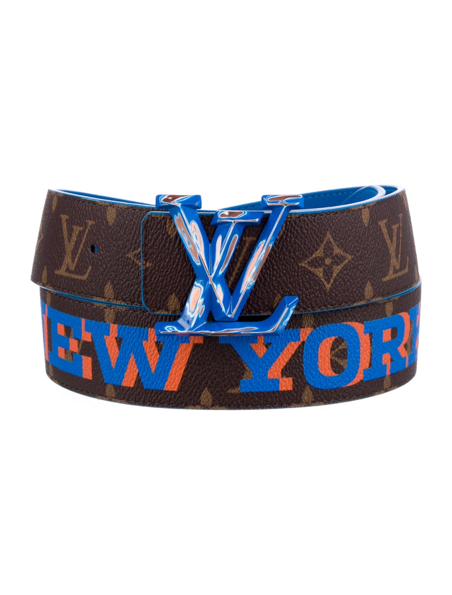 Louis Vuitton 2021 LV Monogram Waist Belt - Blue Belts, Accessories ...