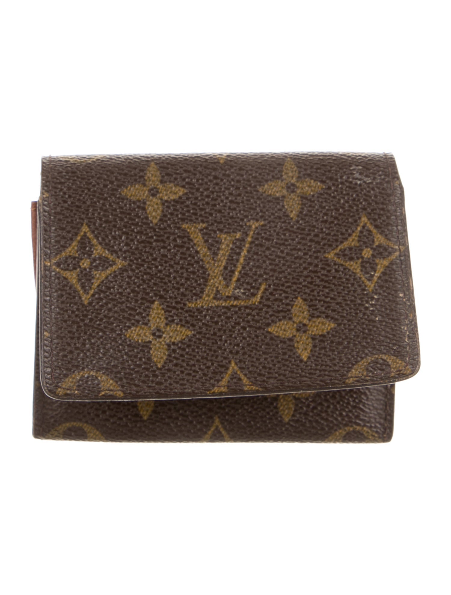 Louis Vuitton LV Monogram Coated Canvas Card Case - Brown Wallets ...