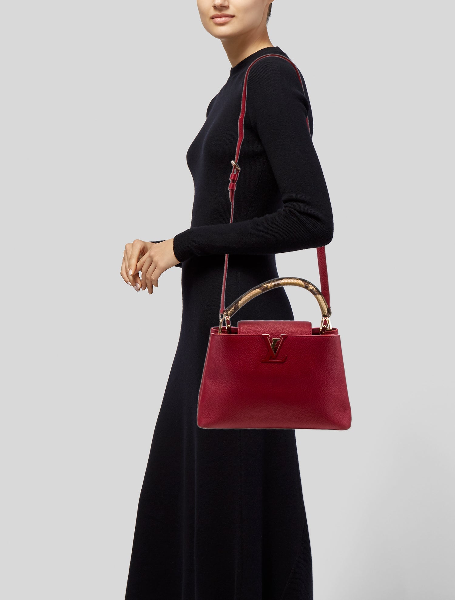 Louis Vuitton LV Monogram Capucines BB - Red Handle Bags, Handbags ...