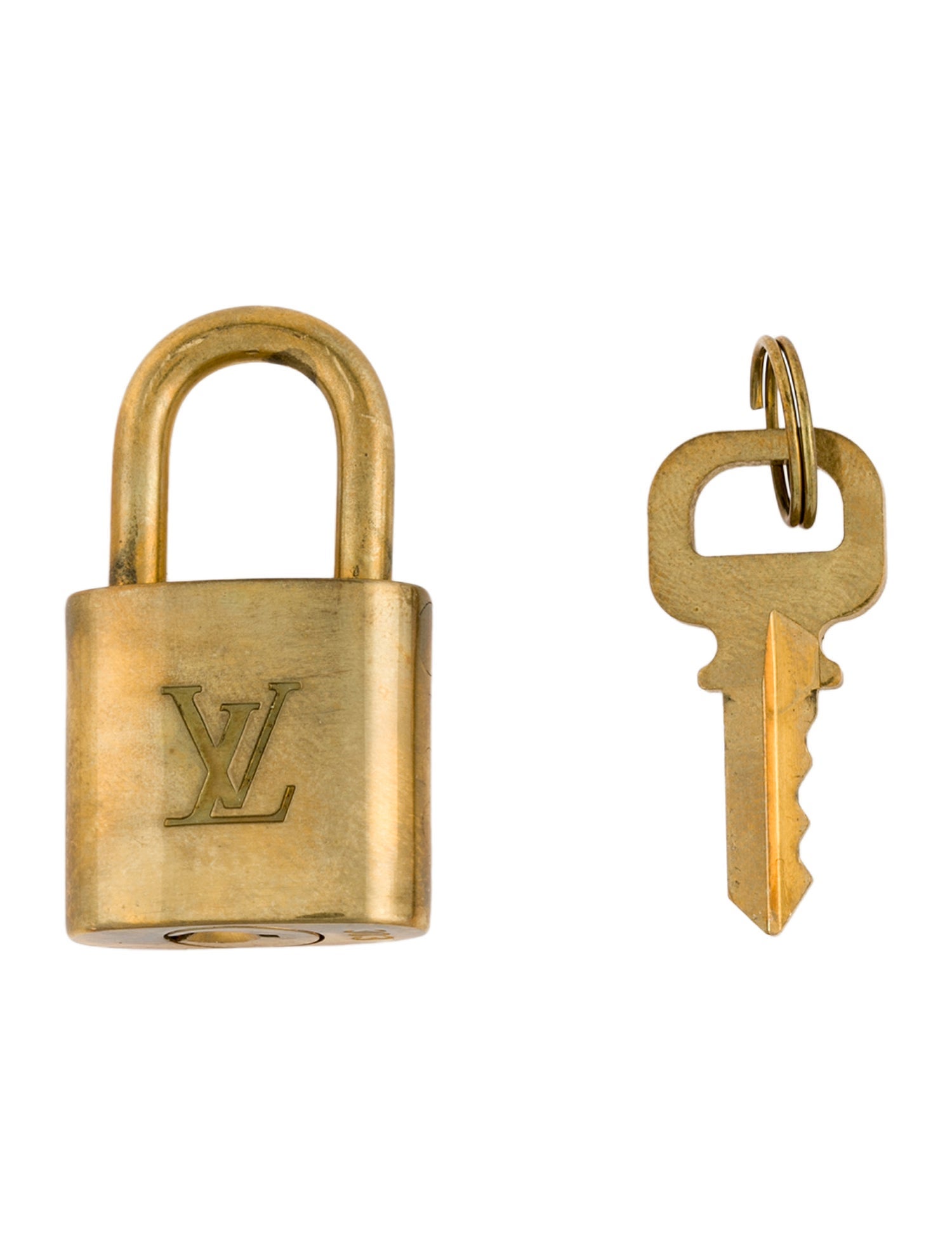 Louis Vuitton Brass Lock & Key Set - Gold Bag Accessories, Accessories ...