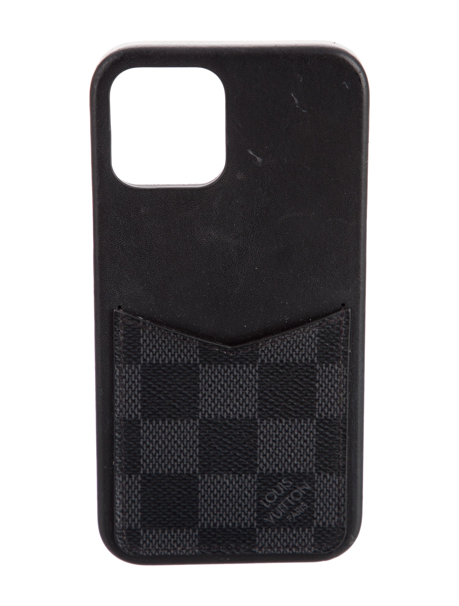 Louis Vuitton iPhone 12/12 Pro Max Damier Graphite Bumper Case - Black ...
