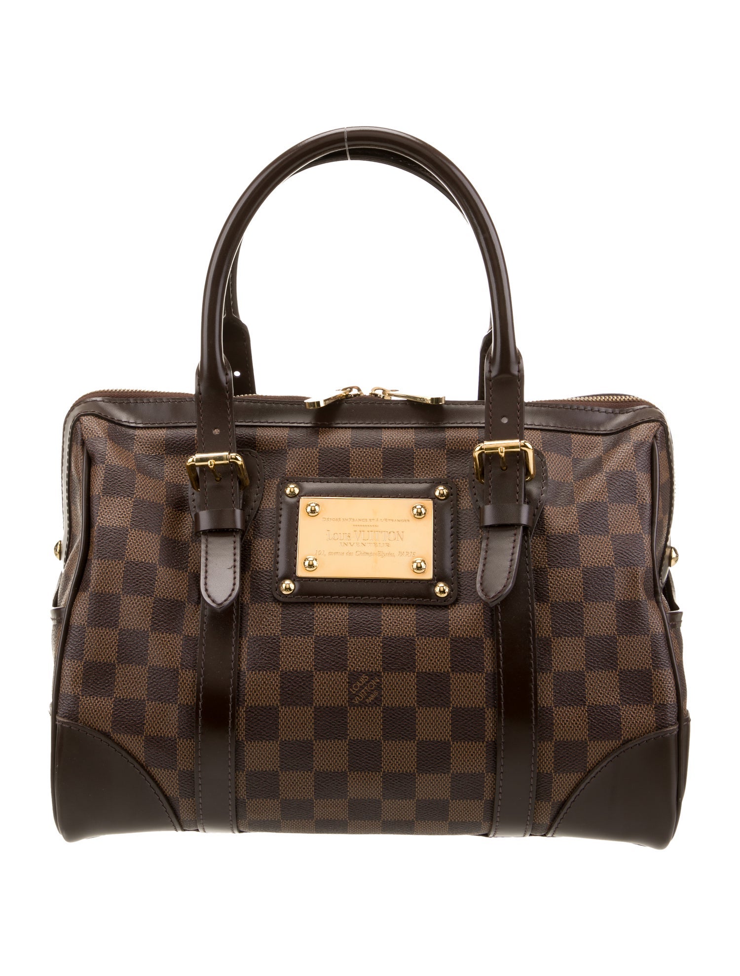Louis Vuitton Damier Ebene Berkeley - Brown Handle Bags, Handbags ...