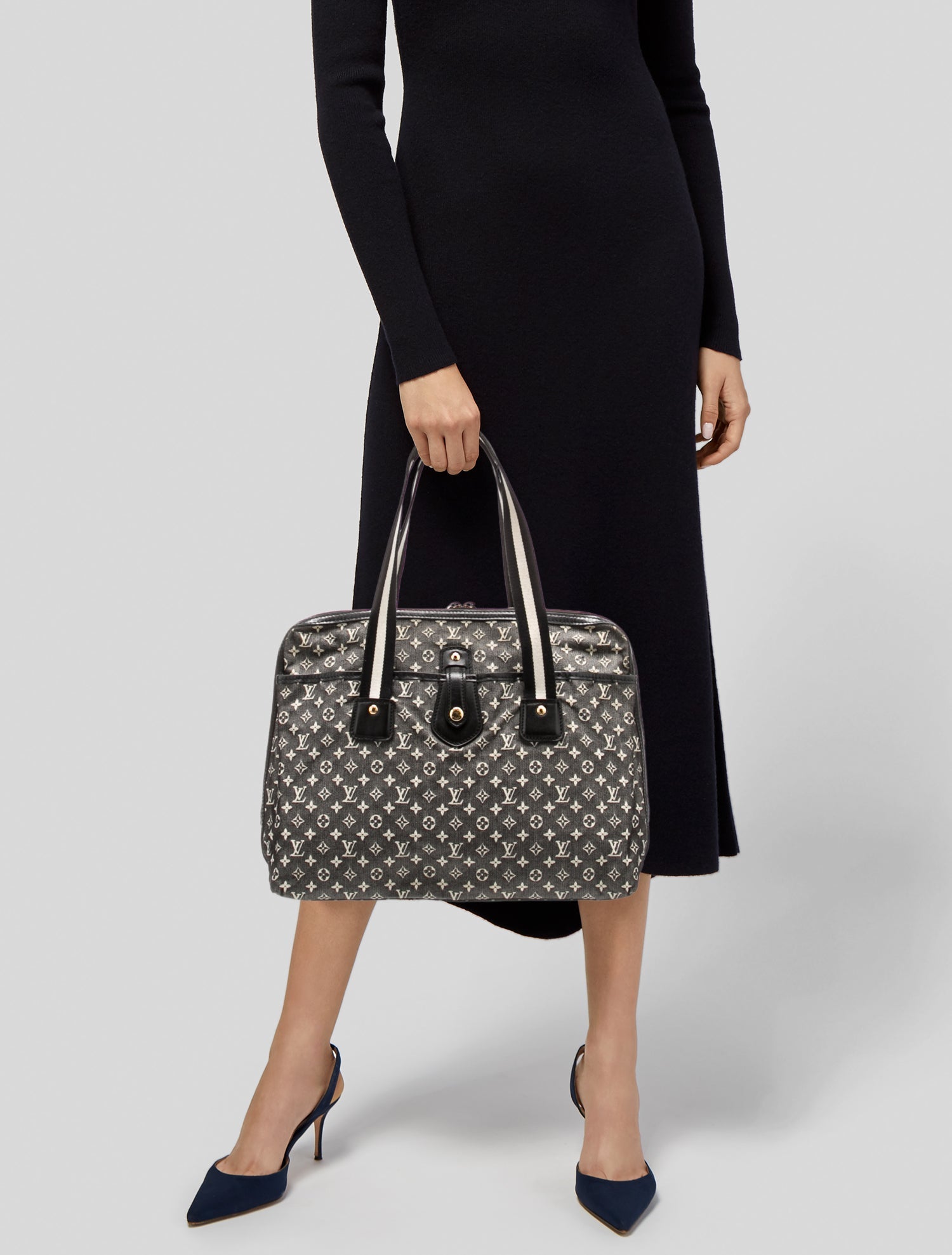 Louis Vuitton Monogram Mini Lin Mary Kate Vintage - Black Handle Bags ...