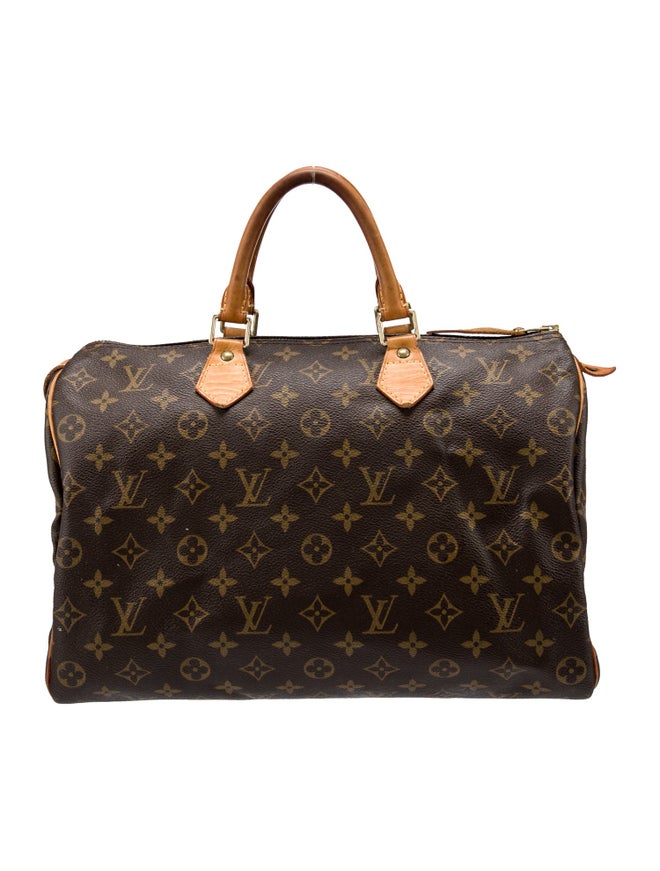 Louis Vuitton Monogram Speedy 40 - Brown Handle Bags, Handbags ...