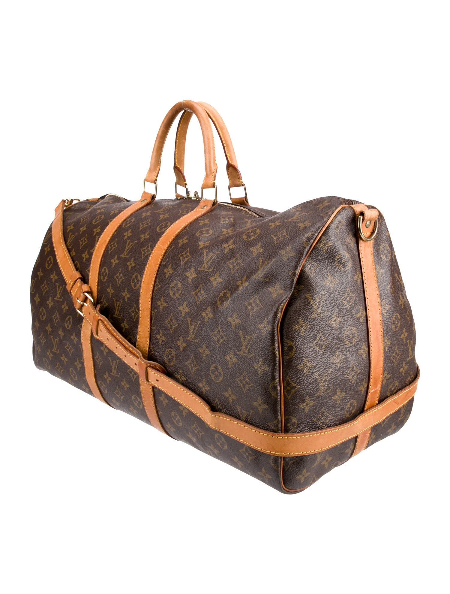 Louis Vuitton LV Monogram Keepall Bandouliere 55 - Brown Luggage and Travel, Handbags ...