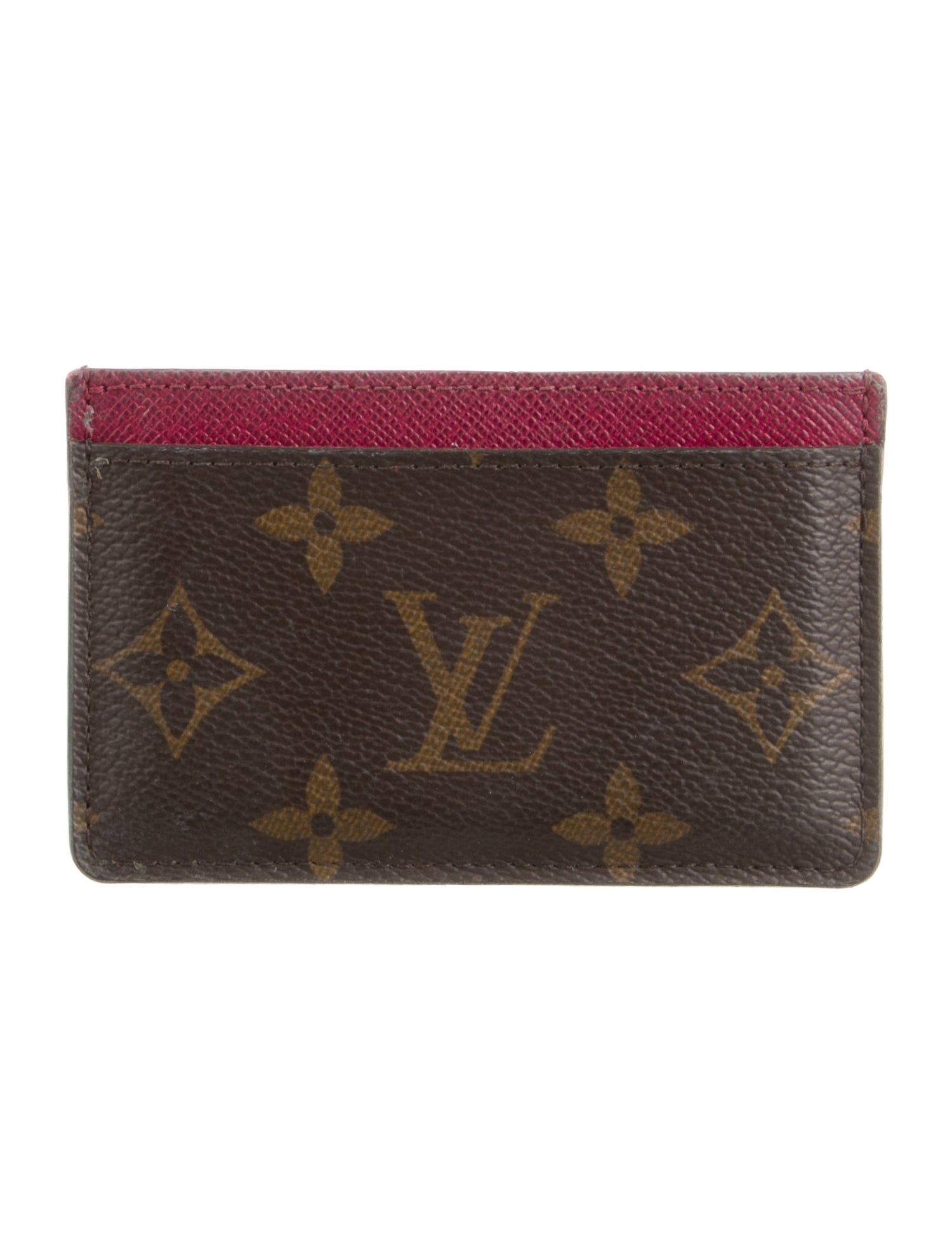 Louis Vuitton LV Monogram Coated Canvas Card Case - Brown Wallets ...