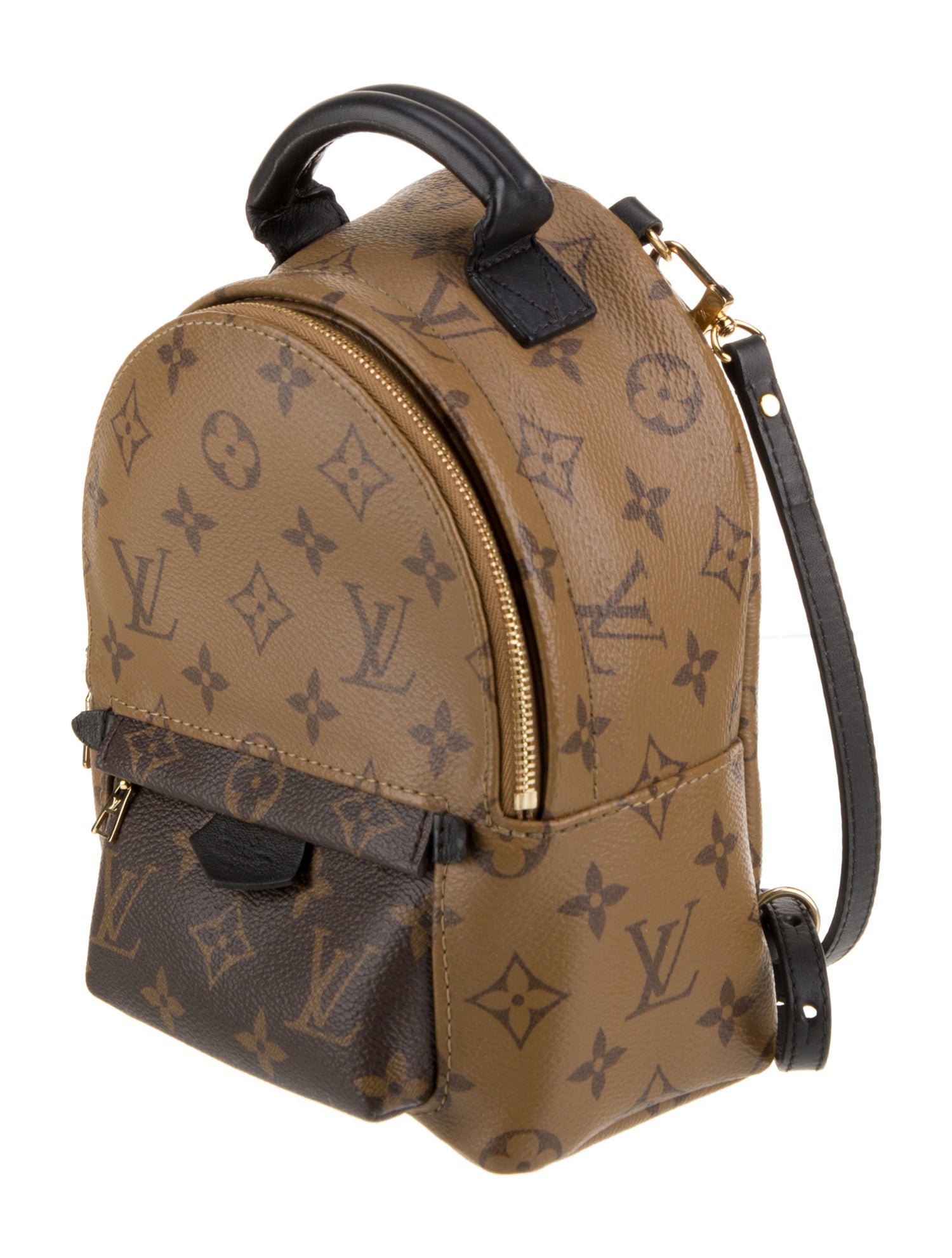 Louis Vuitton Reverse Monogram Palm Springs Backpack Mini - Brown ...
