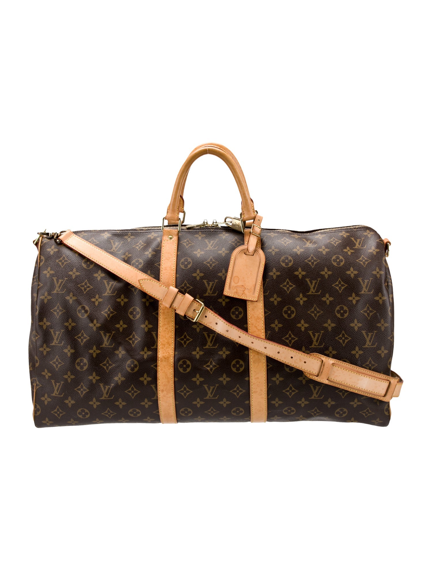 Louis Vuitton LV Monogram Keepall Bandouliere 55 Vintage - Brown Luggage and Travel, Handbags ...