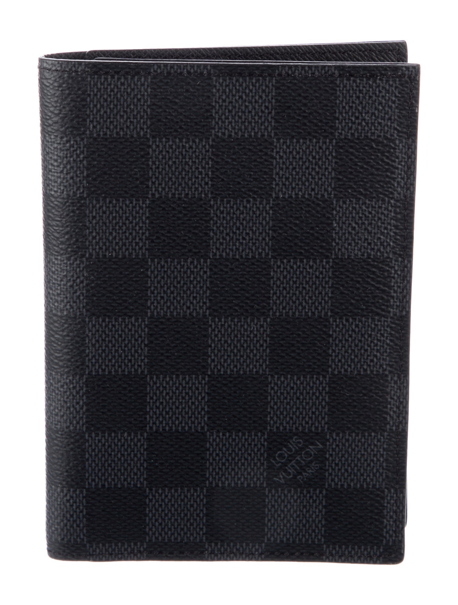 Louis Vuitton Damier Graphite Pattern Coated Canvas Wallet - Black ...