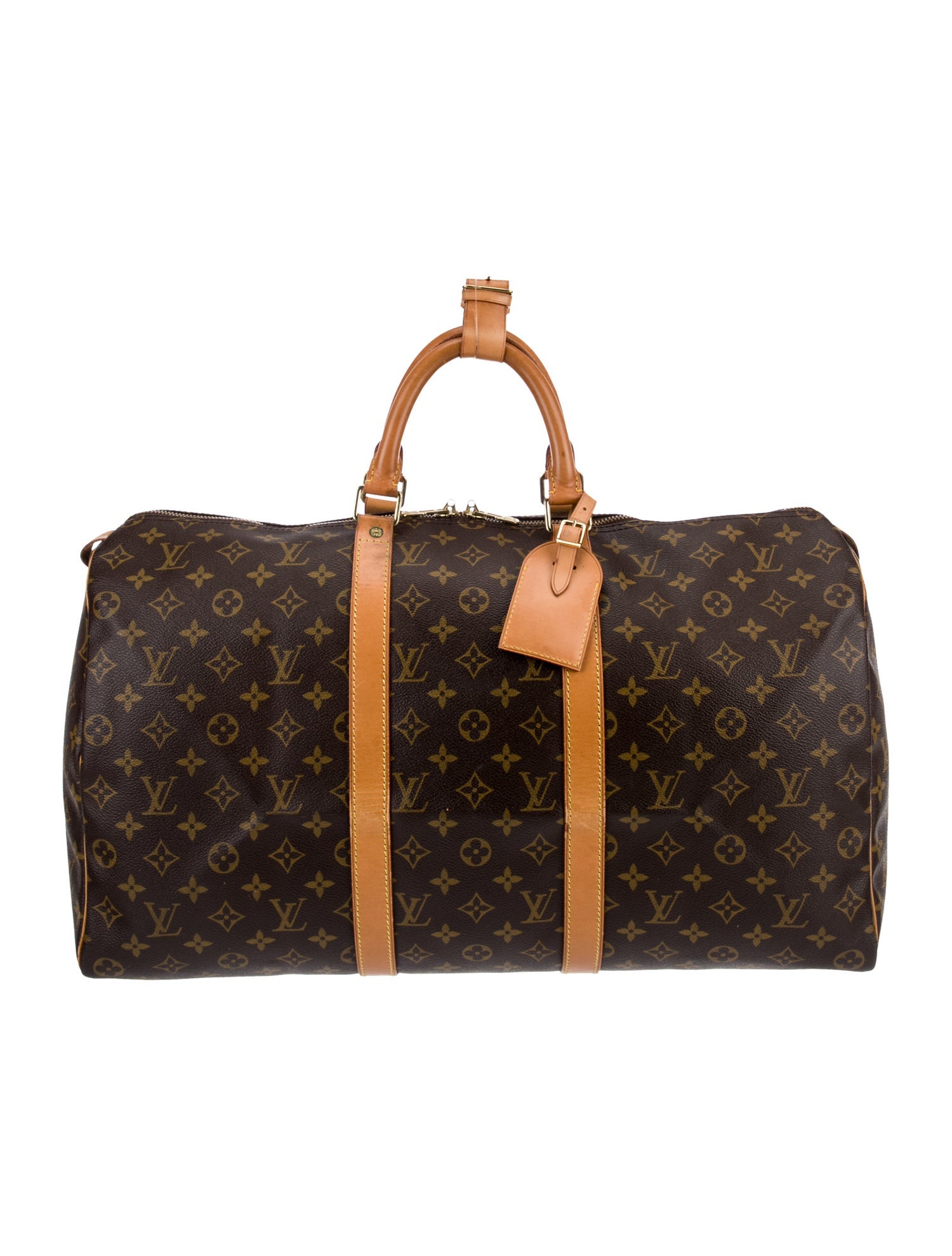 Louis Vuitton LV Monogram Keepall 50 Vintage - Brown Luggage and Travel ...