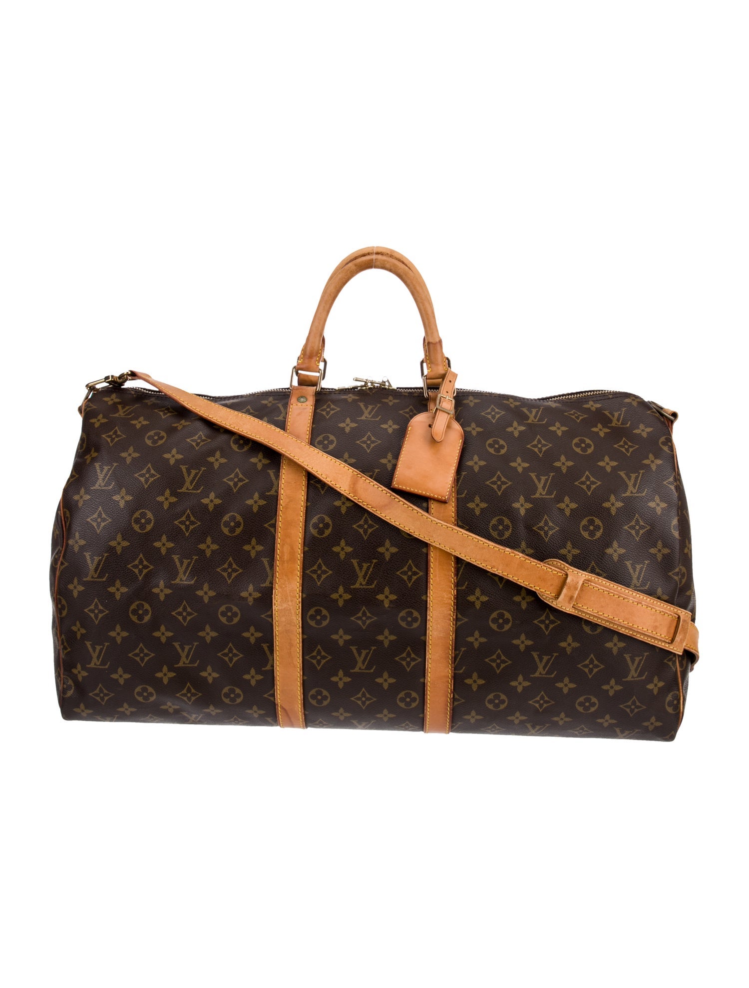 Louis Vuitton LV Monogram Keepall Bandouliere 60 Vintage - Brown Luggage and Travel, Handbags ...