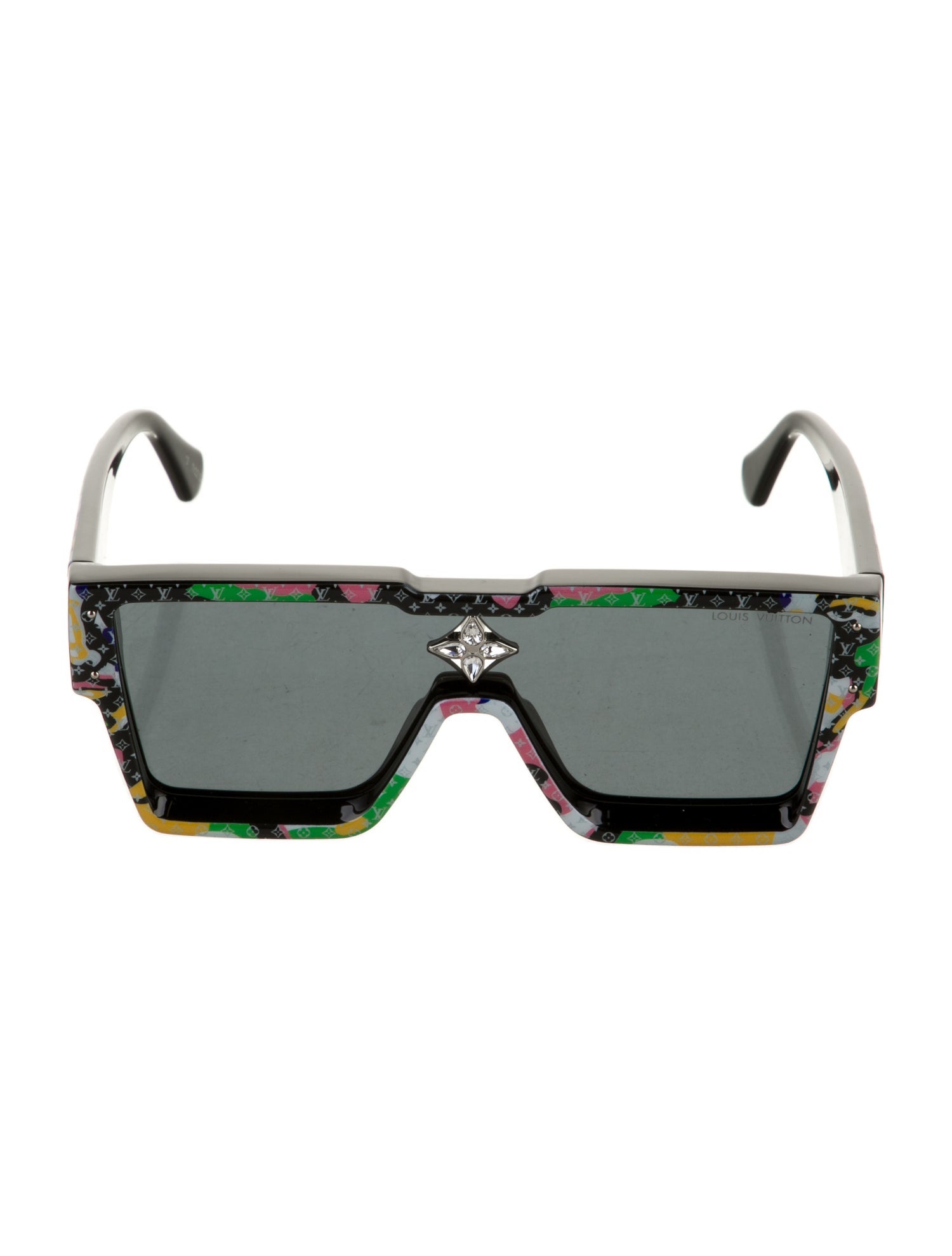 Louis Vuitton Cyclone Mask Shield Sunglasses - Black Sunglasses ...