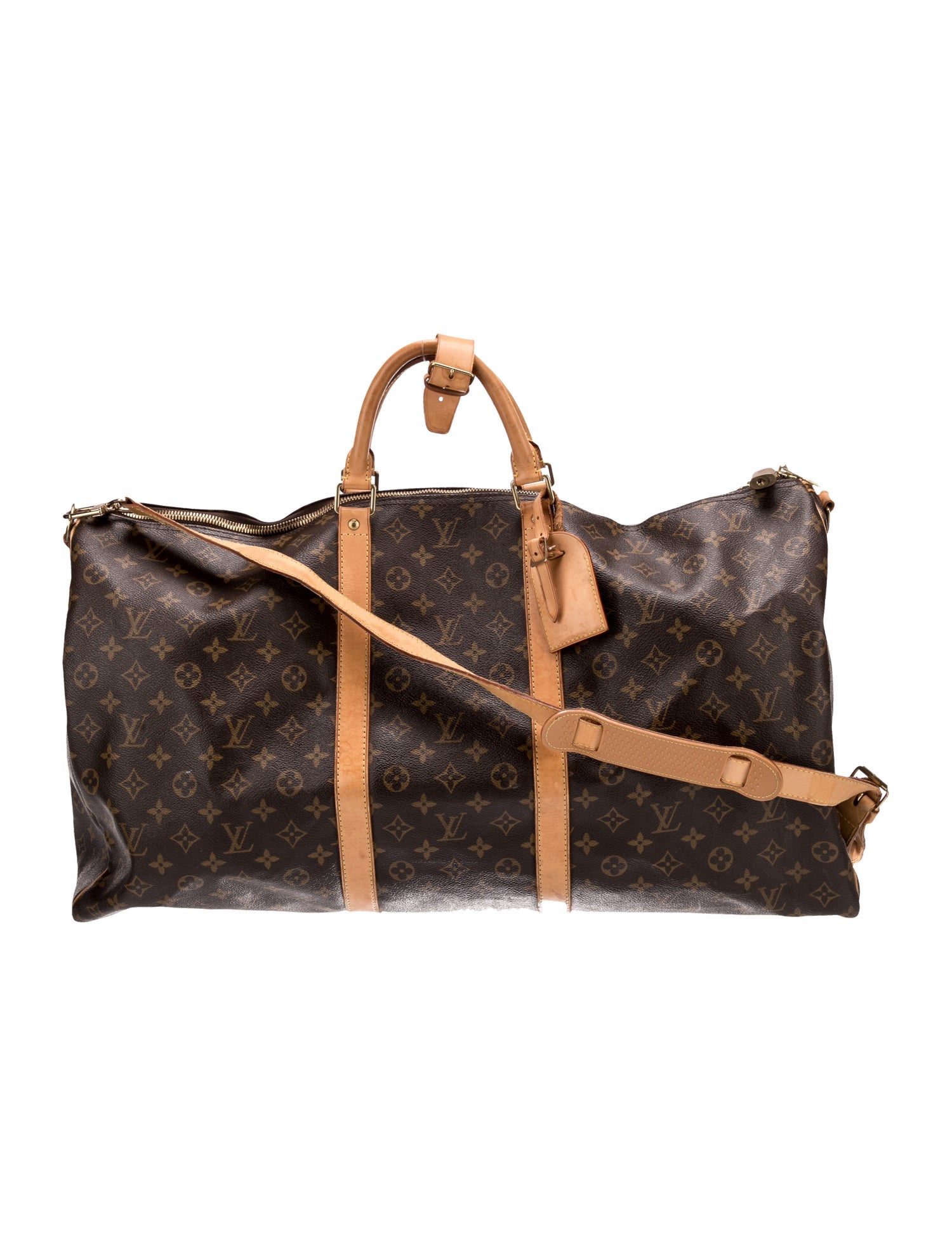 Louis Vuitton LV Monogram Keepall Bandouliere 60 Vintage - Brown Luggage and Travel, Handbags ...