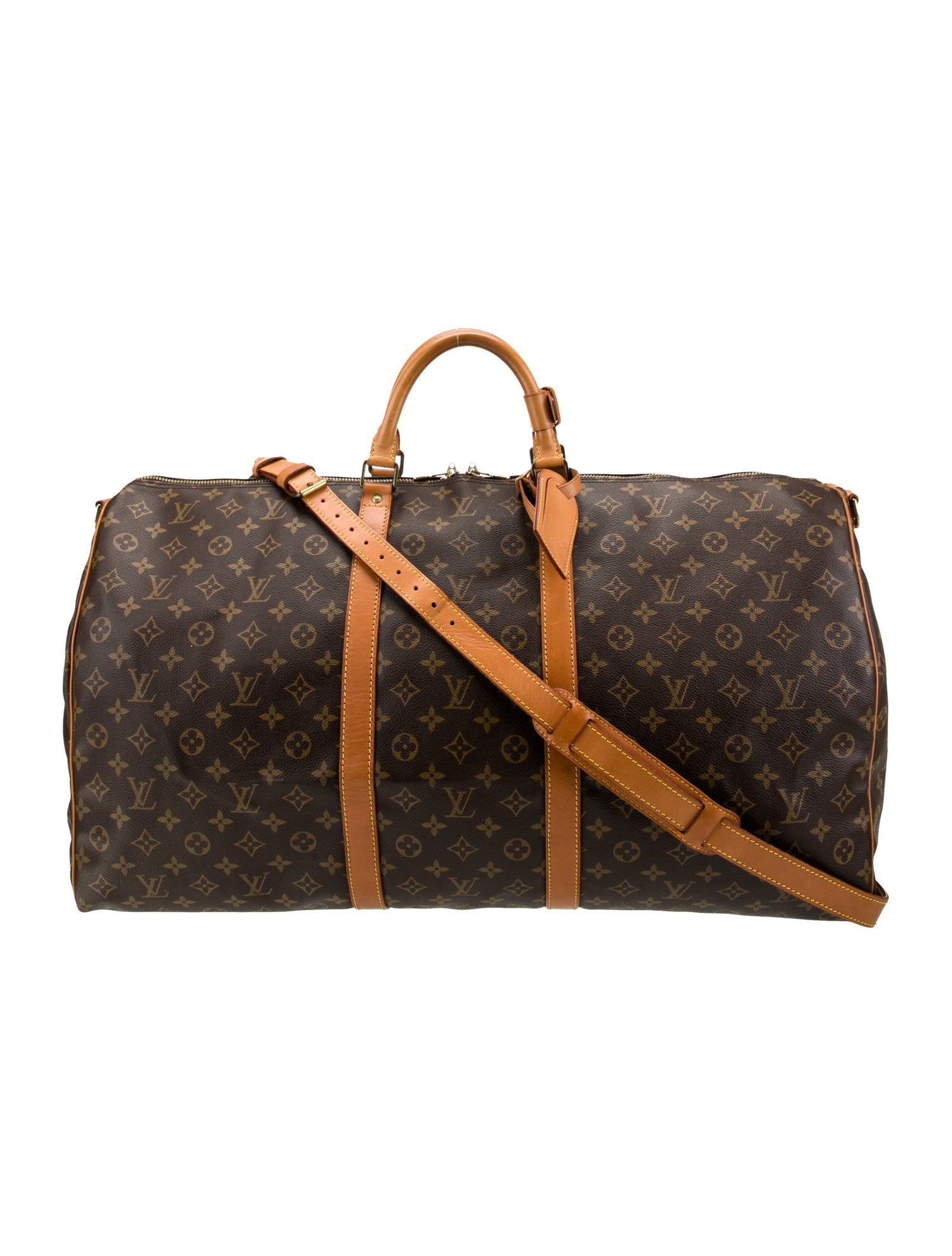 Louis Vuitton LV Monogram Keepall Bandouliere 60 Vintage - Brown Luggage and Travel, Handbags ...