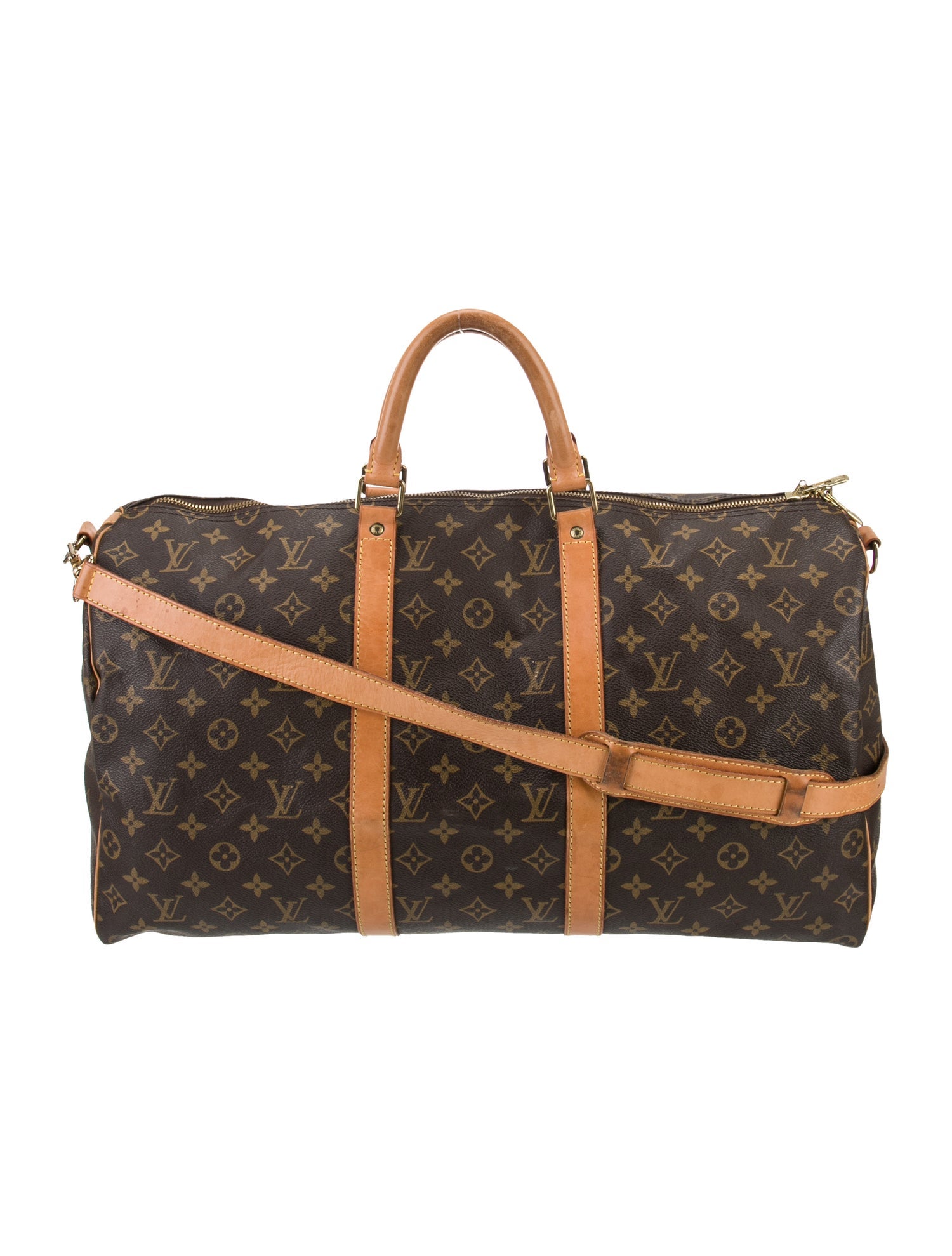 Louis Vuitton LV Monogram Keepall Bandouliere 50 Vintage - Brown Luggage and Travel, Handbags ...