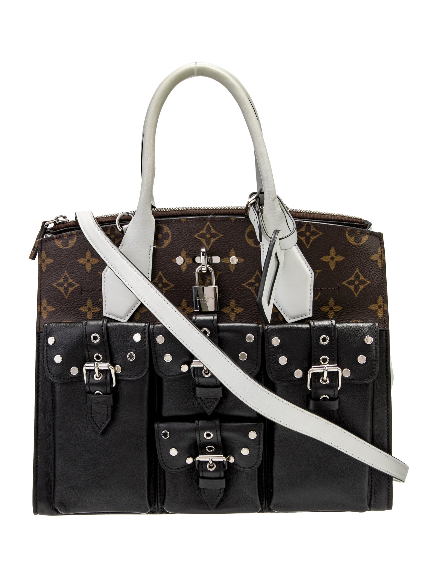 Louis Vuitton LV Monogram City Steamer Pockets MM - Black Handle Bags ...