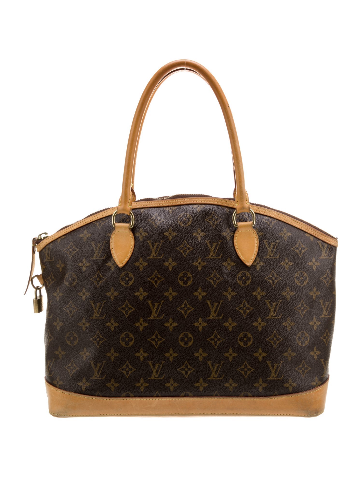 Louis Vuitton LV Monogram Lockit Horizontal Vintage - Brown Handle Bags ...
