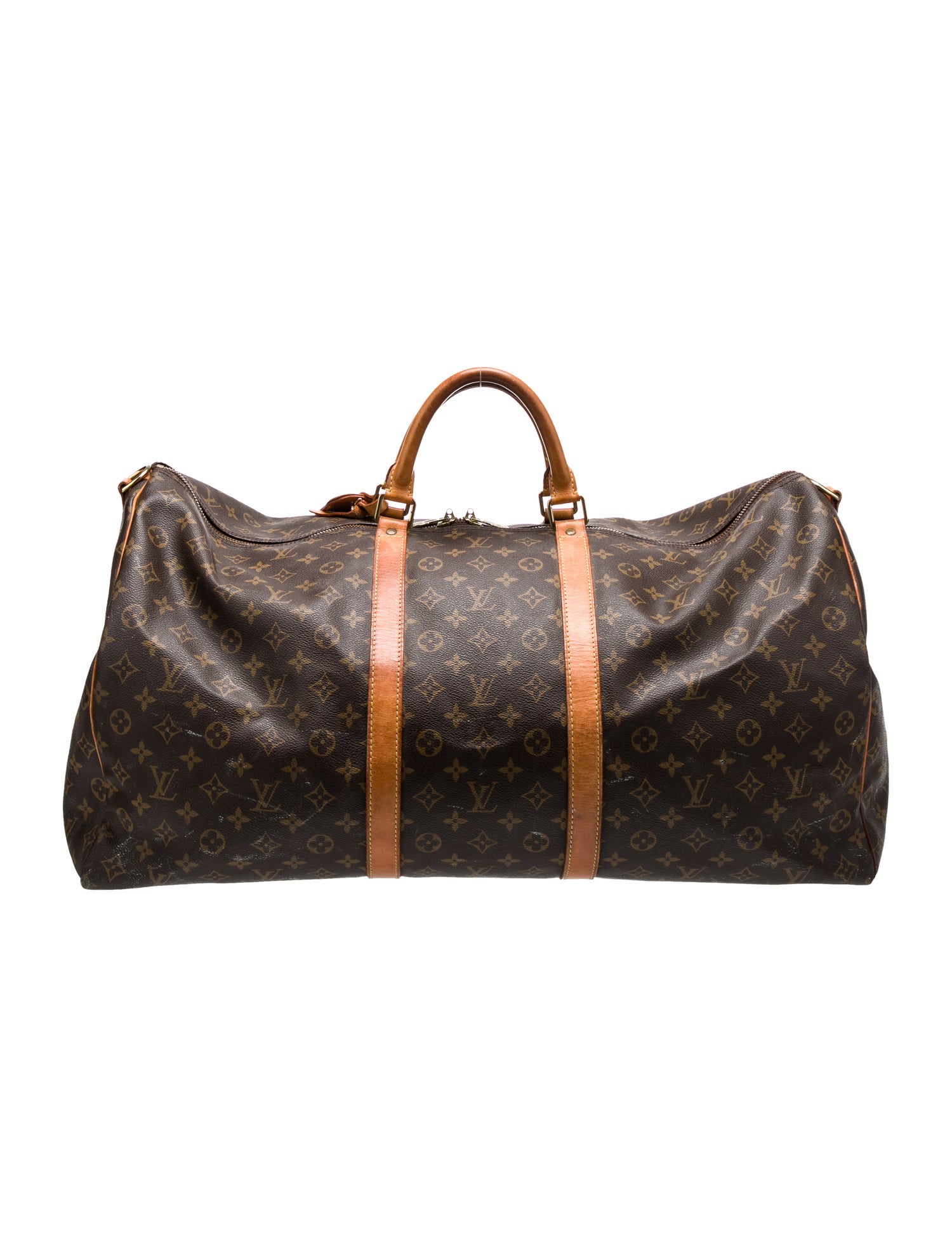 Louis Vuitton LV Monogram Keepall Bandouliere 60 Vintage - Brown Luggage and Travel, Handbags ...