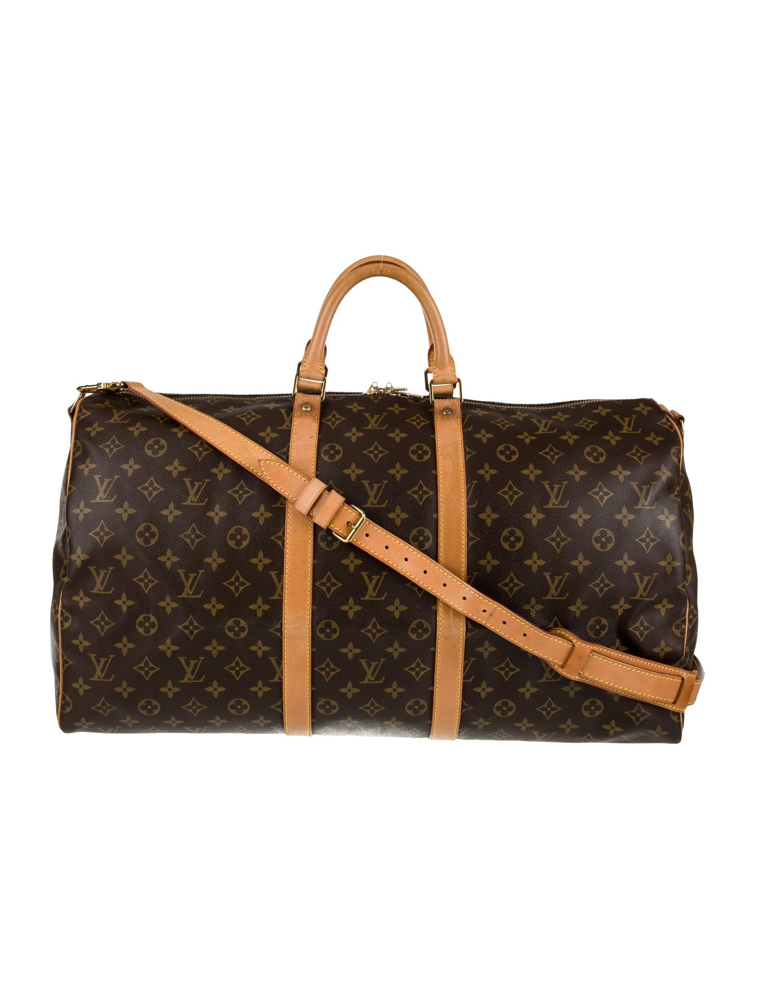Louis Vuitton LV Monogram Keepall Bandouliere 60 Vintage - Brown Luggage and Travel, Handbags ...