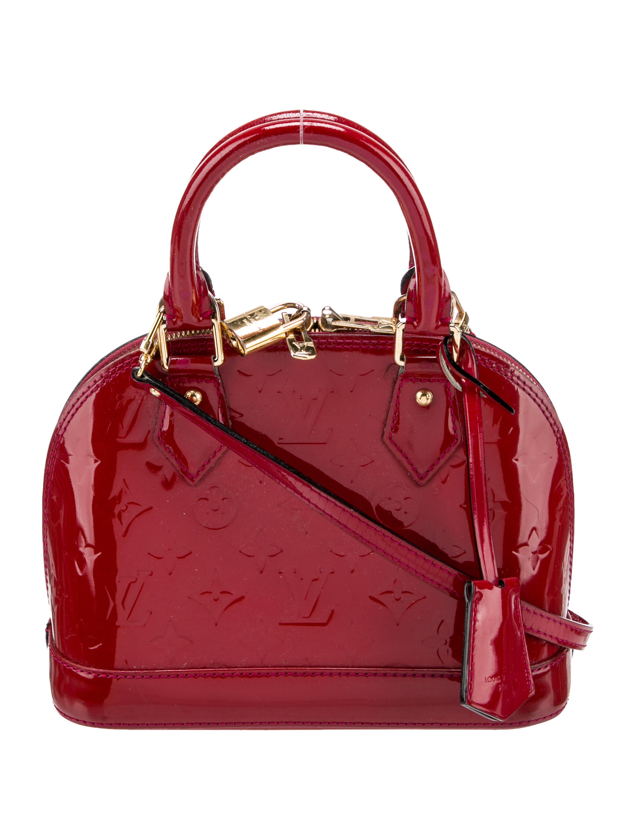 Louis Vuitton LV Monogram Alma BB - Red Handle Bags, Handbags ...