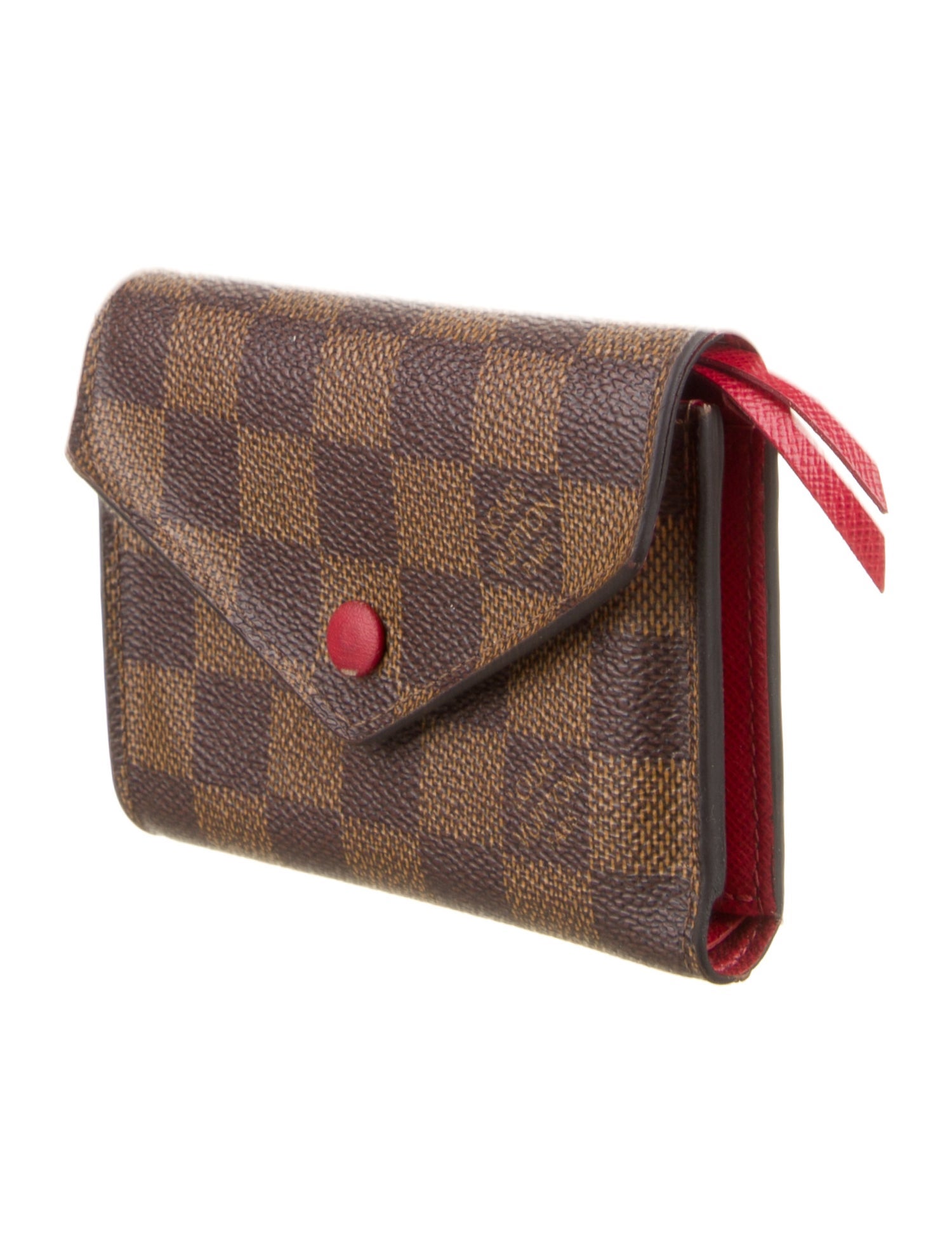 Louis Vuitton 2021 Damier Ebene Pattern Victorine Wallet - Brown ...