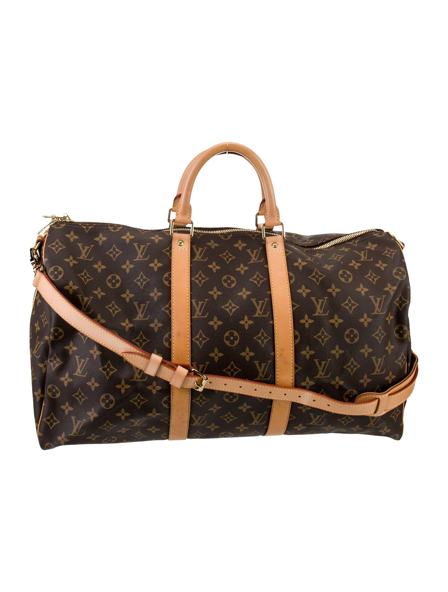 Louis Vuitton LV Monogram Keepall Bandouliere 50 Vintage - Brown Luggage and Travel, Handbags ...