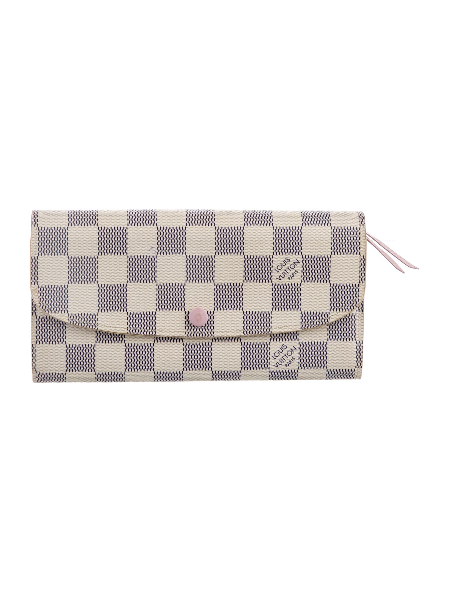 Louis Vuitton Damier Azur Pattern Coated Canvas Wallet - Neutrals ...